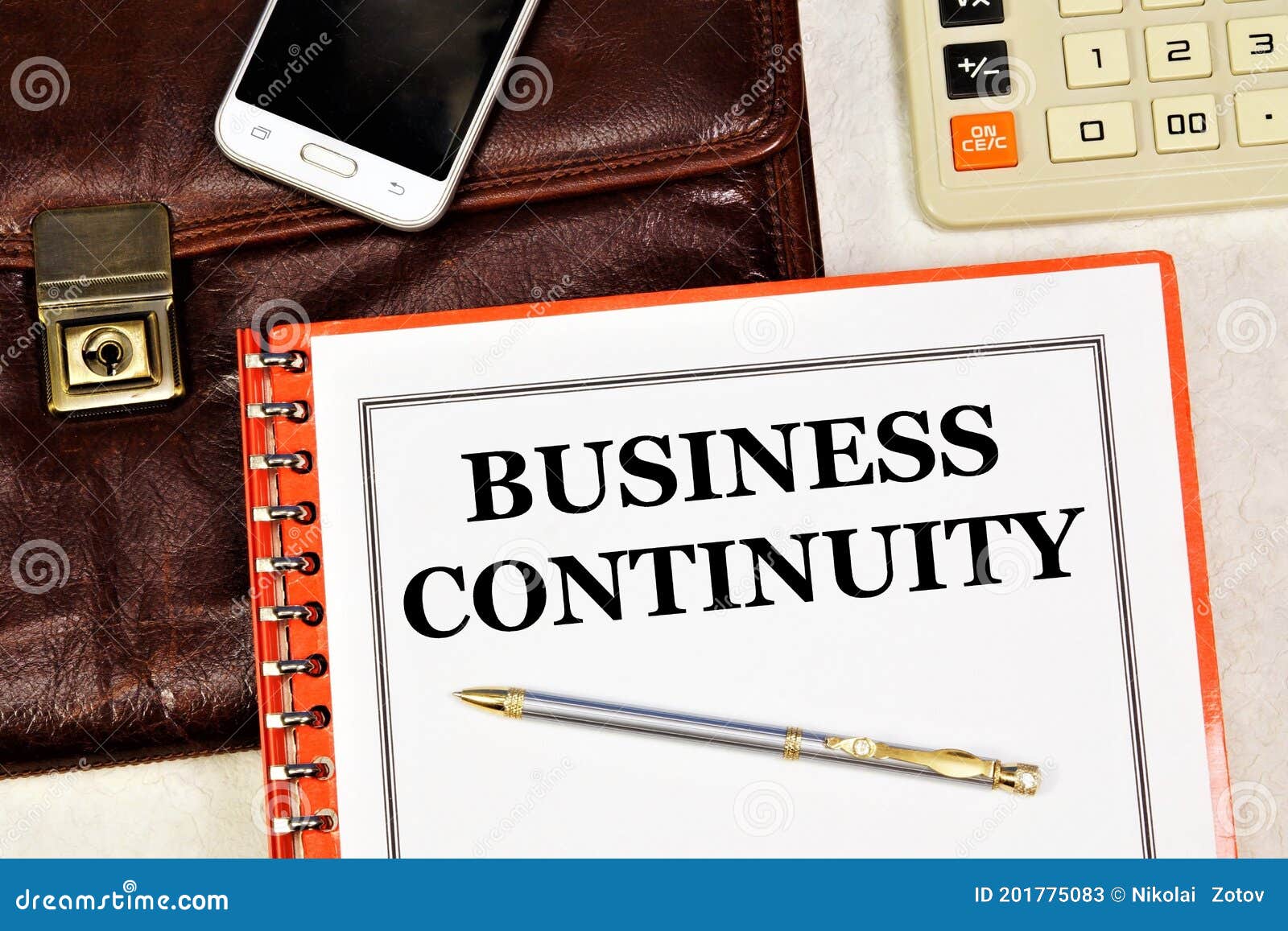 Business Continuity. Text Label in the Planning Folder Stock Image ...