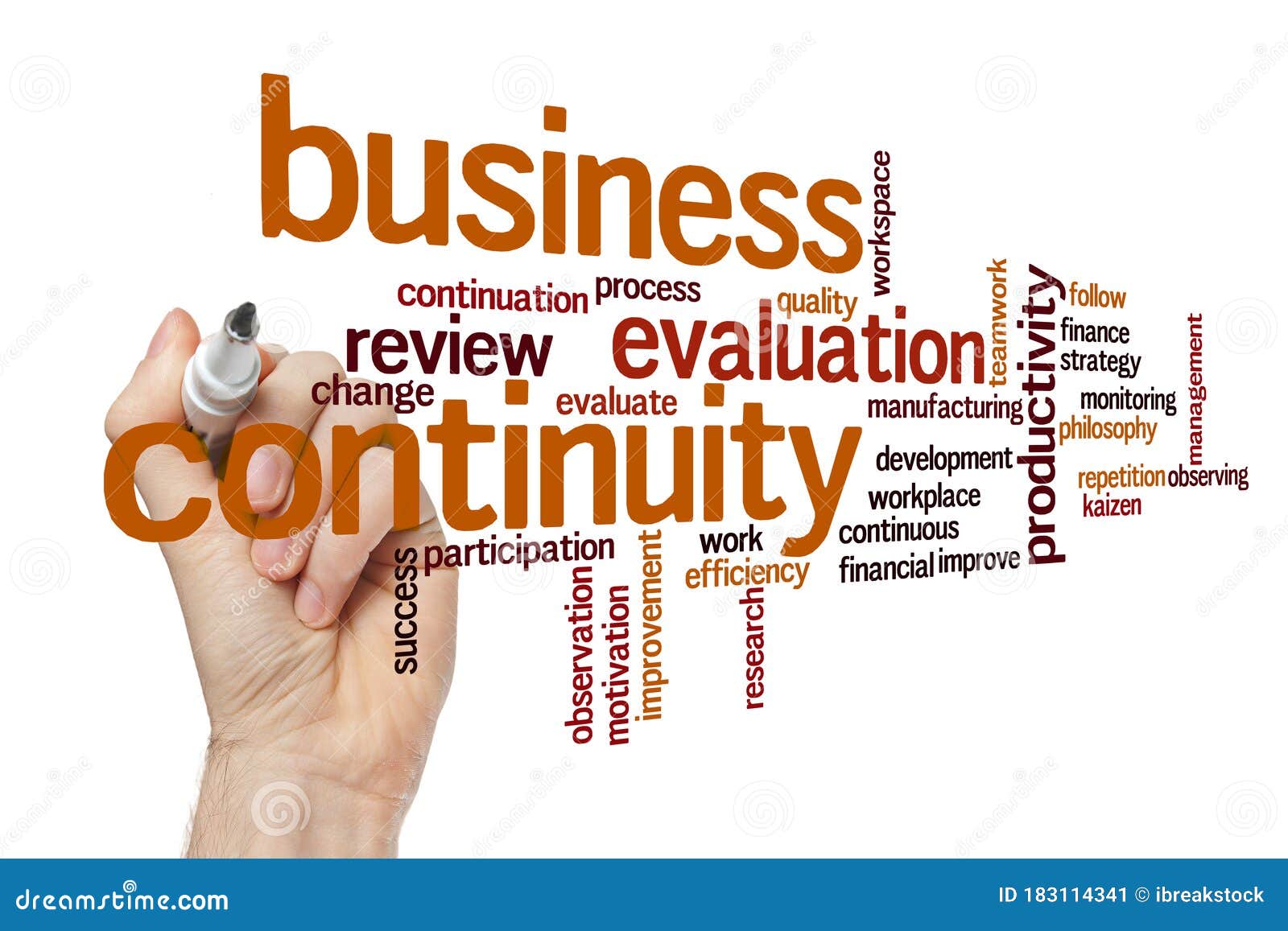 Business Continuity Word Cloud Concept Stock Illustration ...