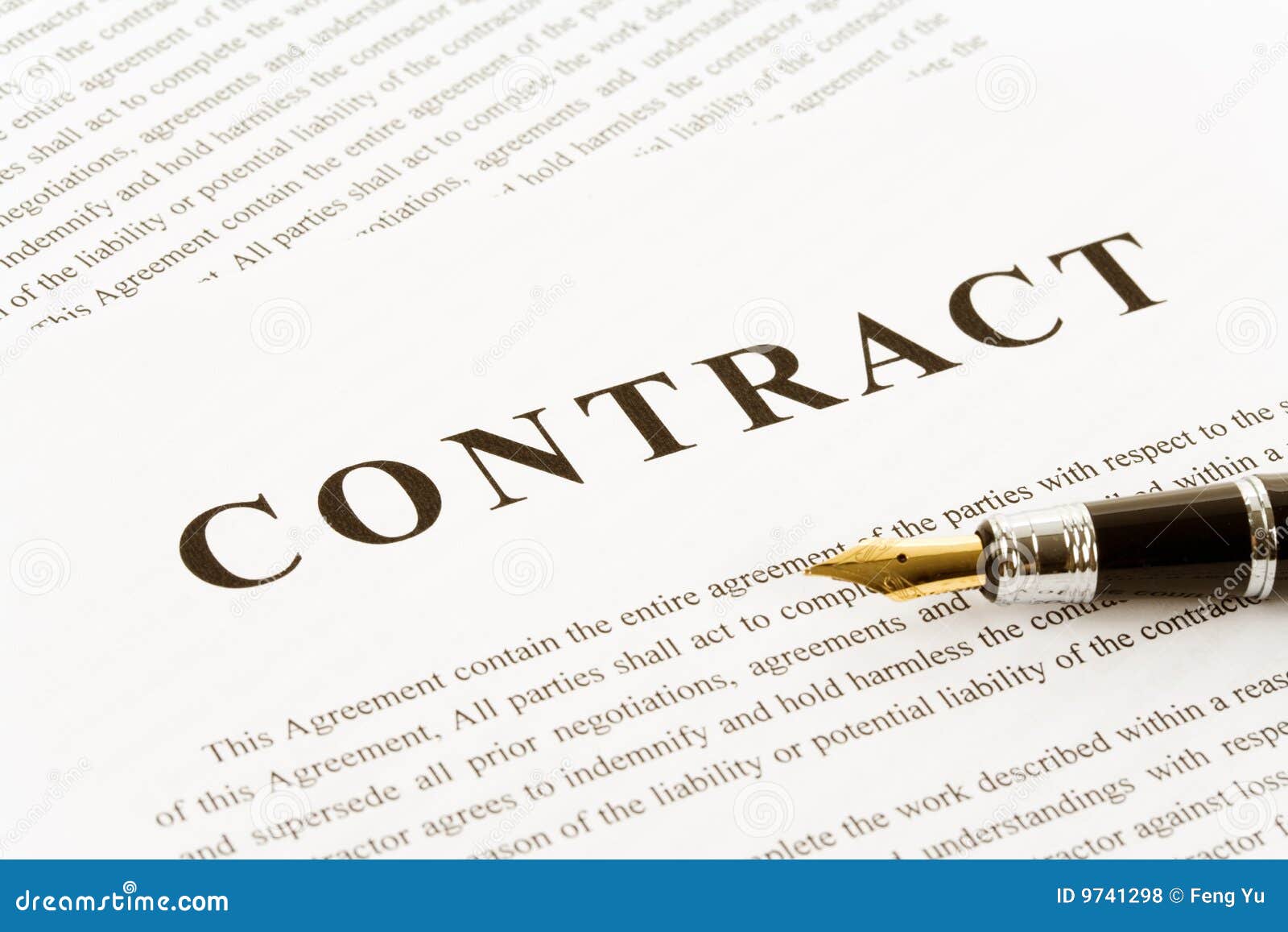 Business Contract stock photo. Image of font, handwriting - 9741298