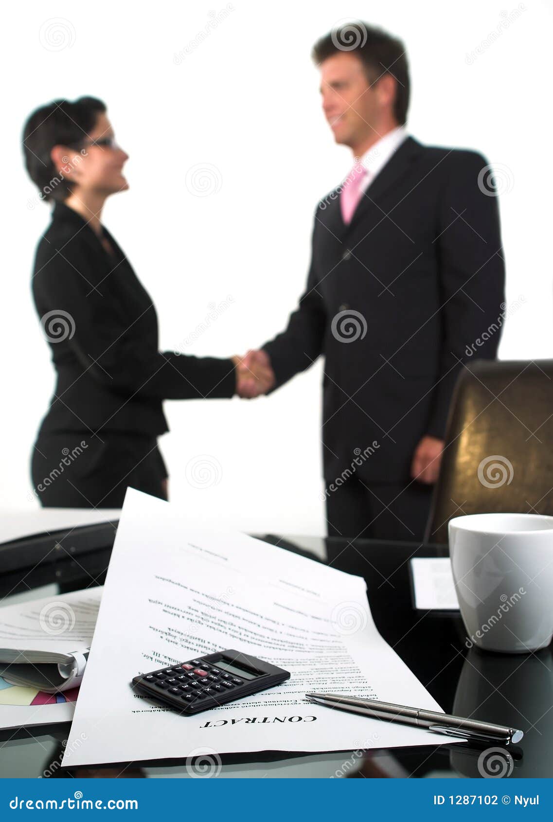 Business Contract - Isolated Stock Photo - Image of businessmen, kind ...