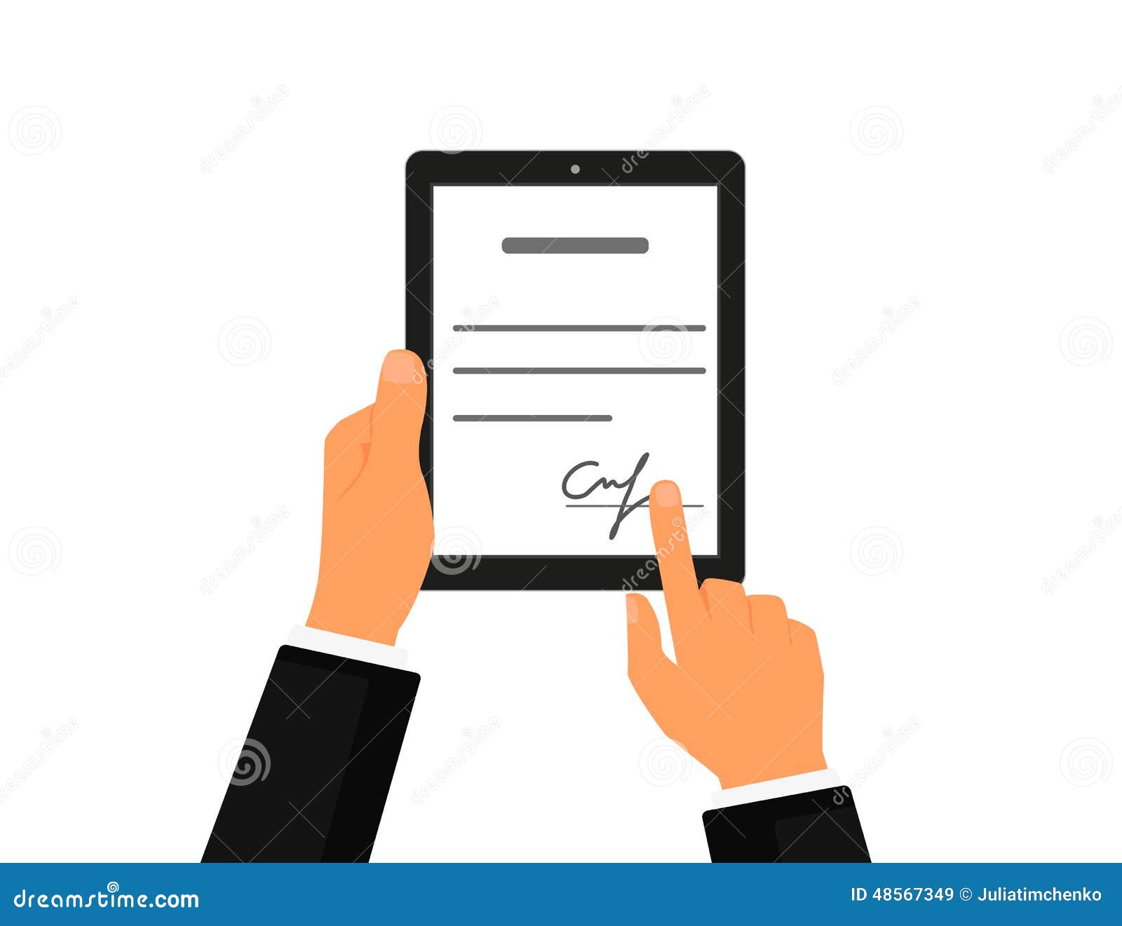 Business Contract Singing, People Sign Official Paper. Deal Arrangement ...