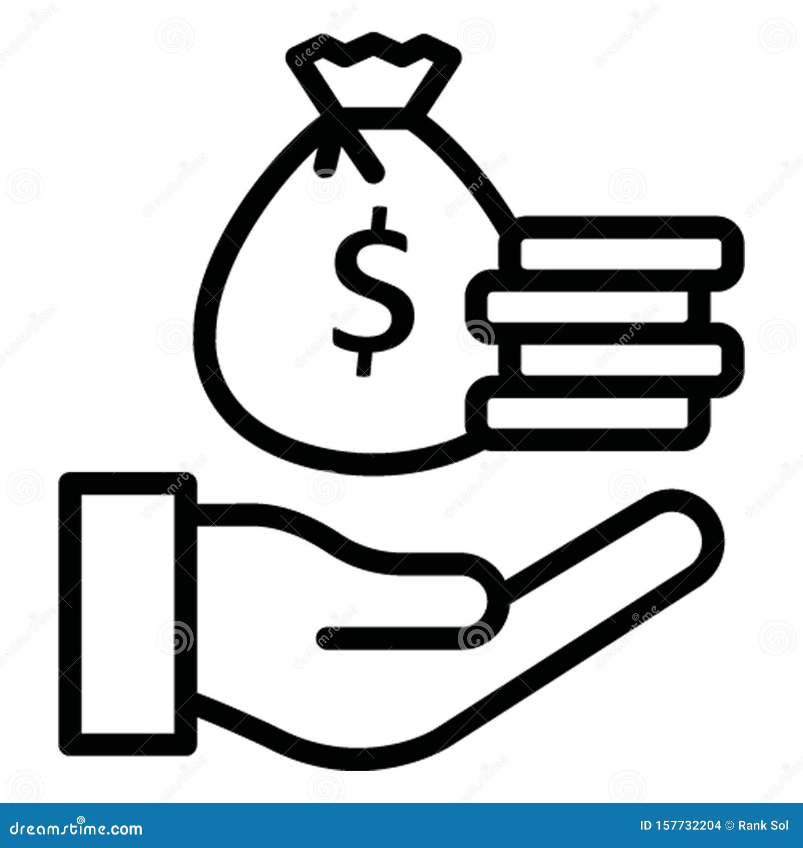 Business, Contribution . Vector Icon Which Can Easily Modify or Edit ...