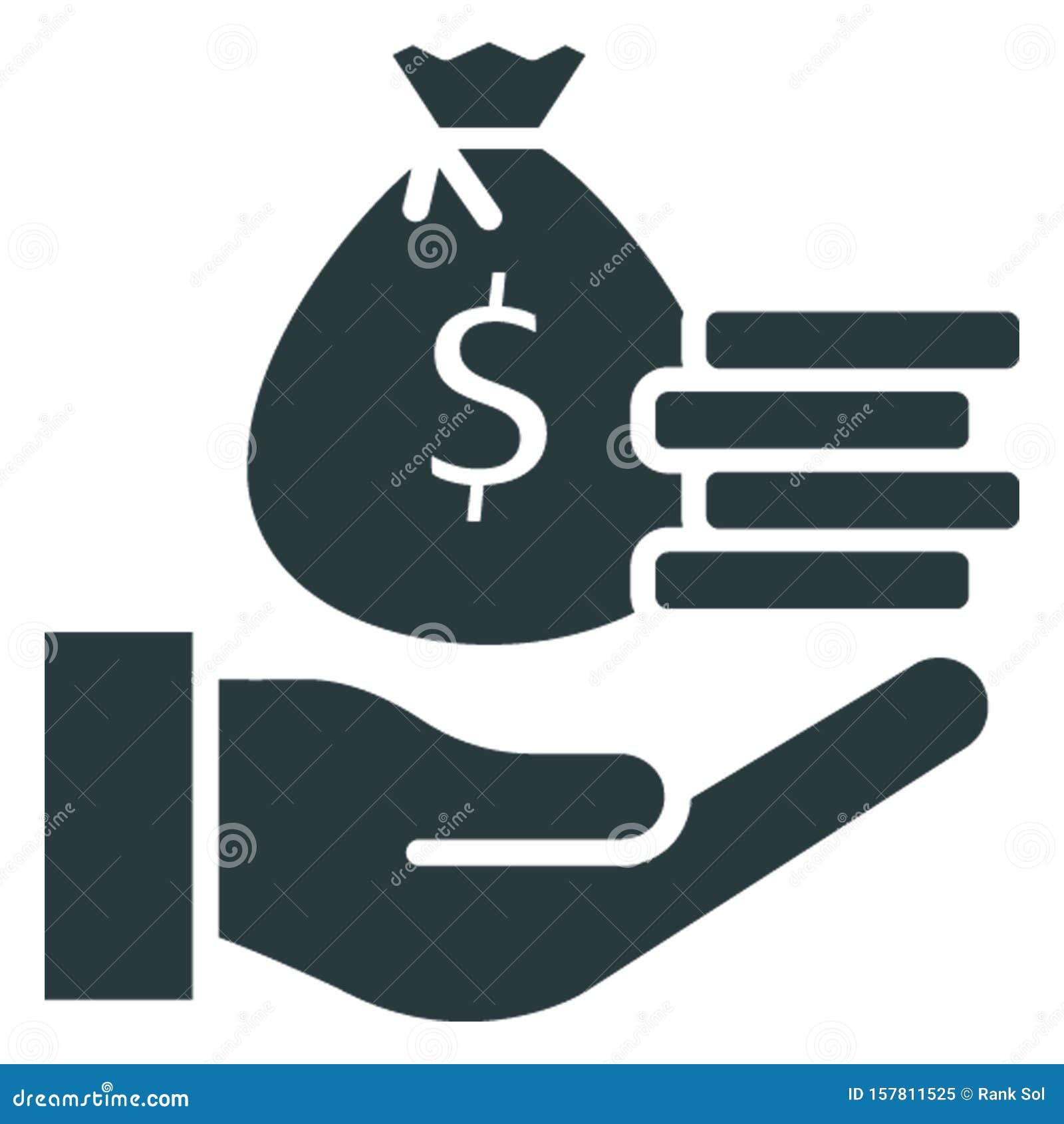 Business, Contribution . . Vector Icon Which Can Easily Modify or ...