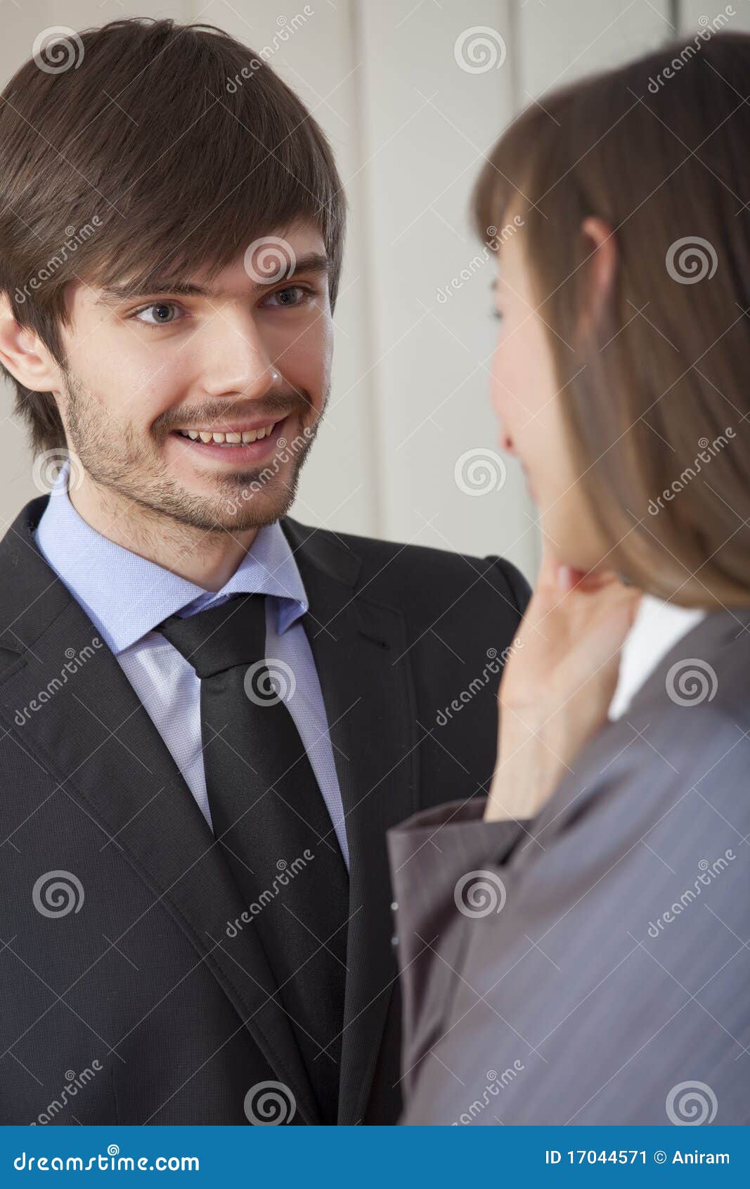 Business conversation stock image. Image of suit, expression - 17044571