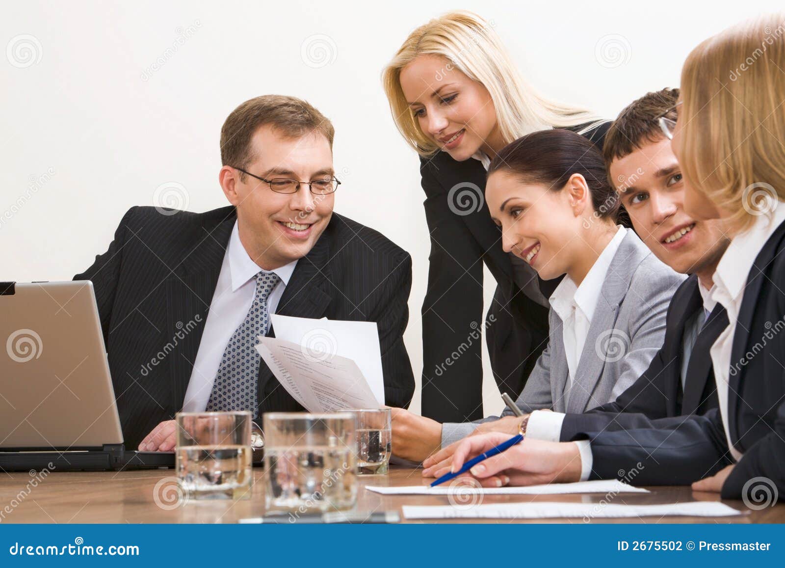 Business conversation stock photo. Image of preparation - 2675502