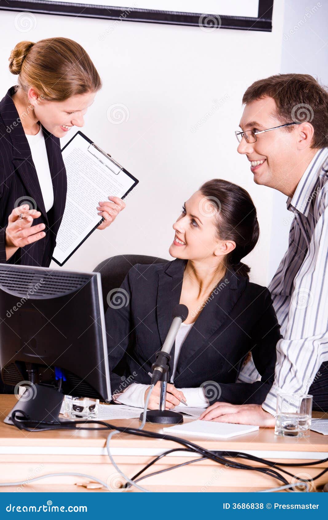 Business conversation stock photo. Image of contemporary - 3686838