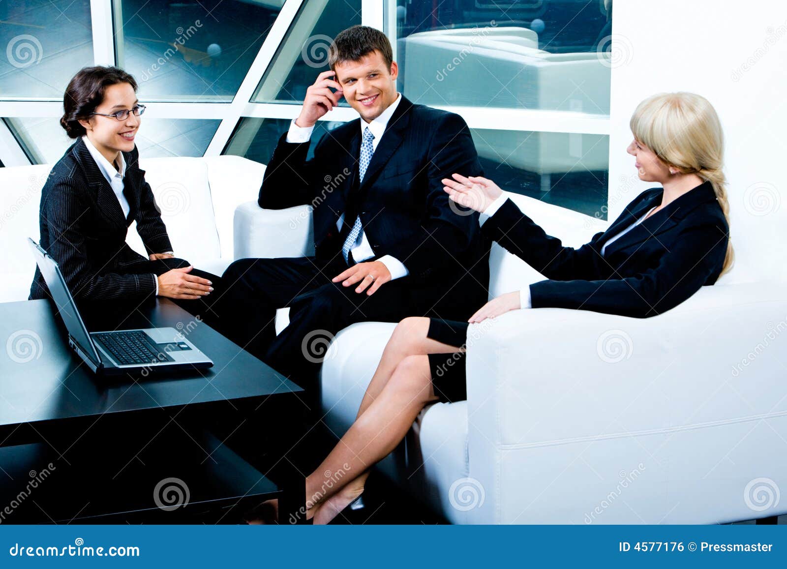 Business conversation stock photo. Image of contemporary - 4577176