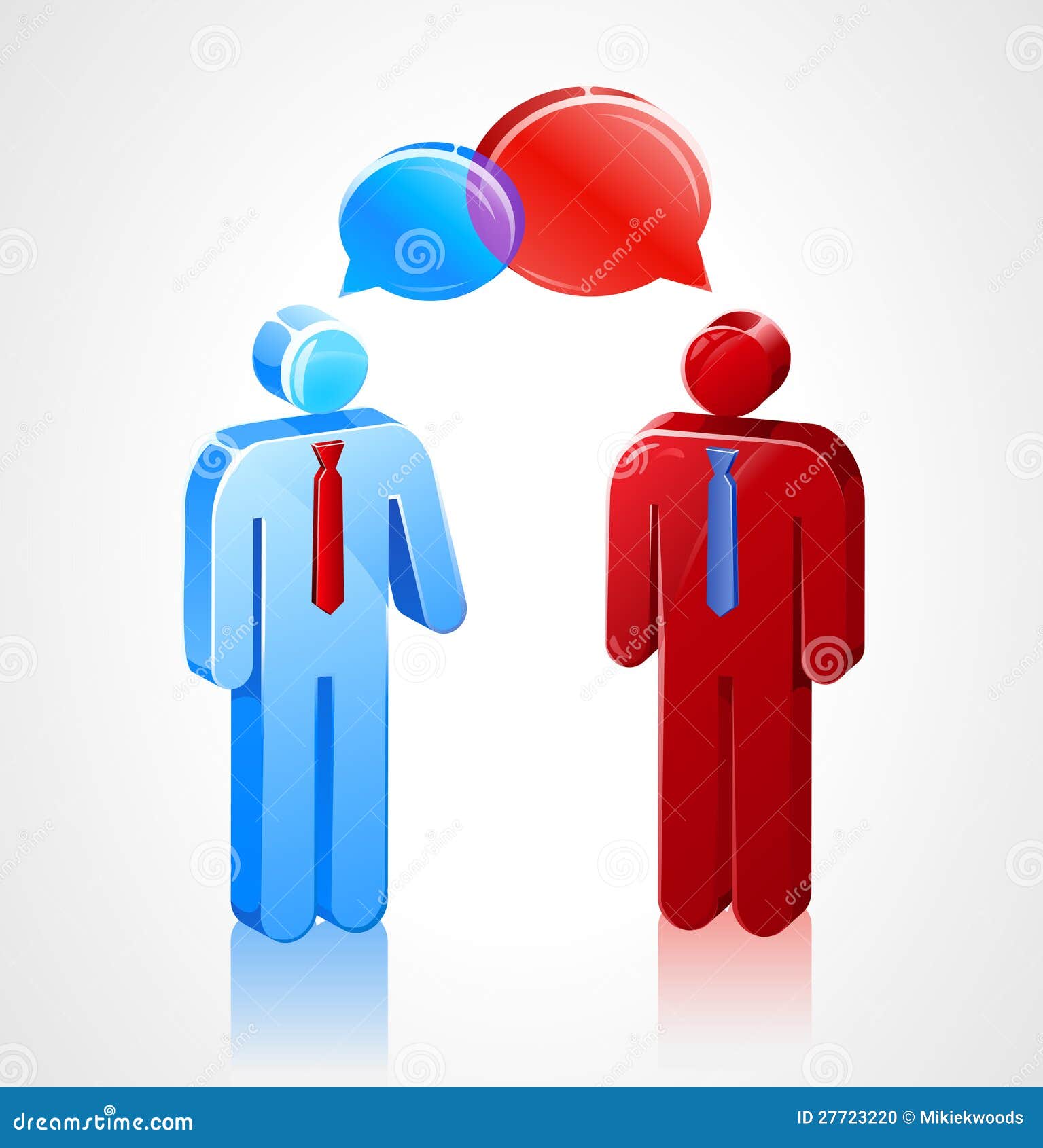 Business Conversation Stick Icons Stock Vector - Illustration of ...