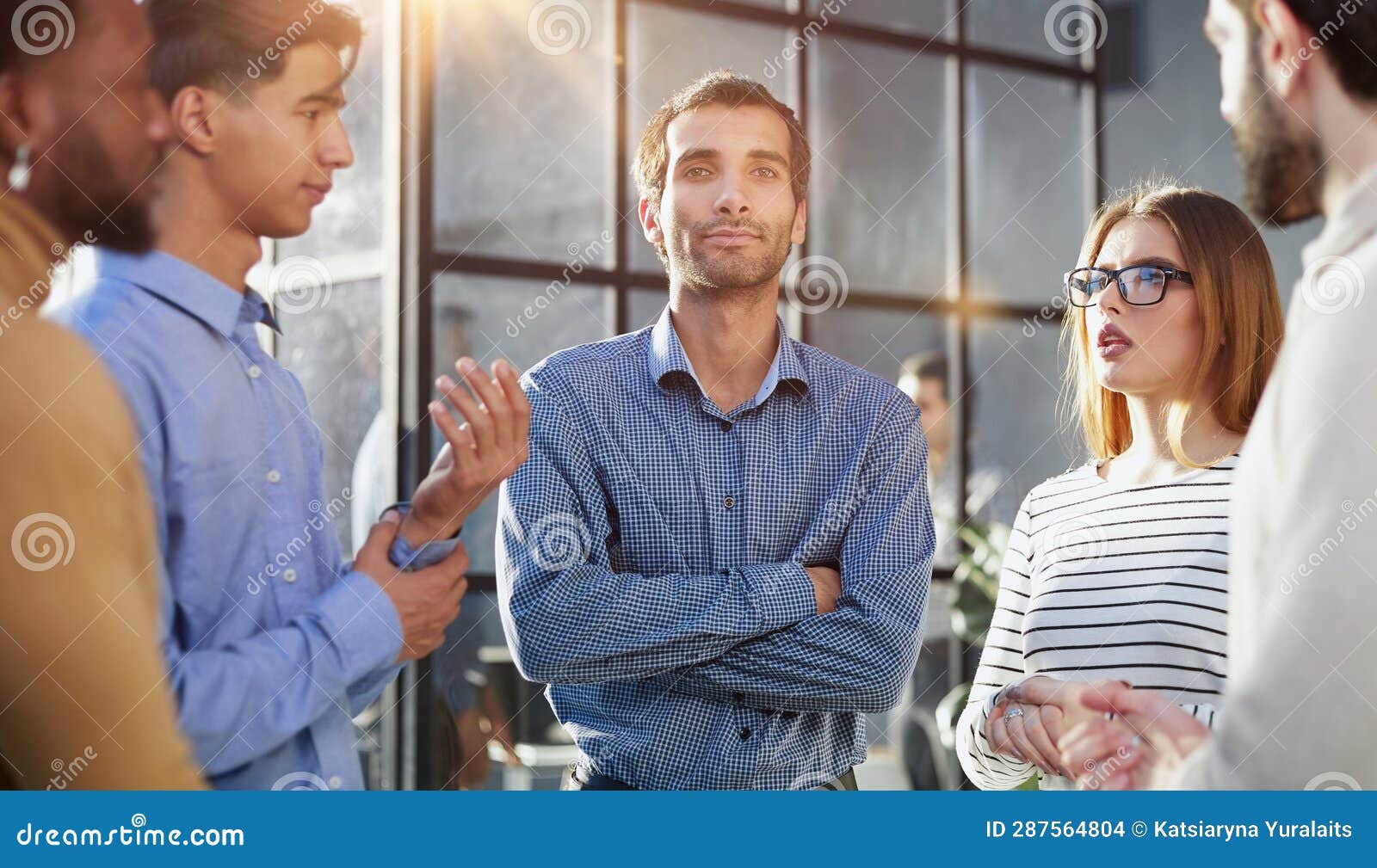 Business Conversations of Different People during an Office Walk Stock ...