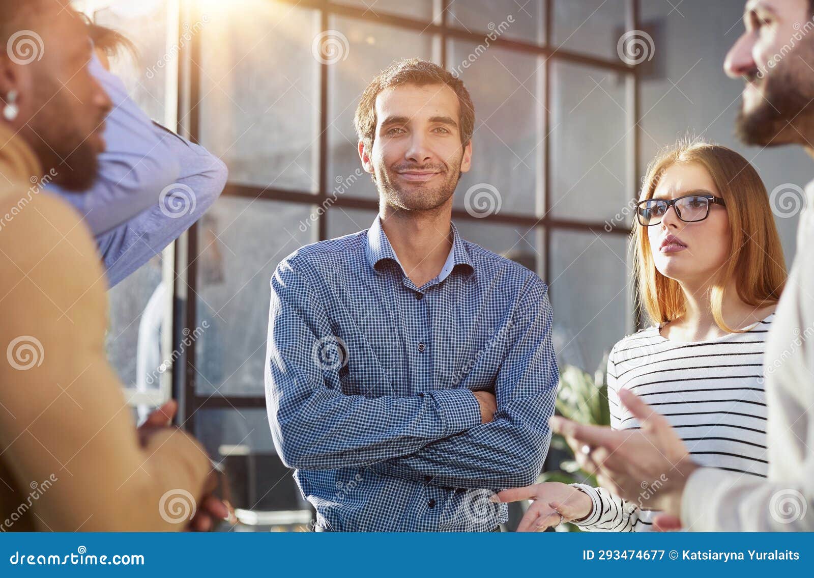 Business Conversations of Different People during an Office Walk Stock ...