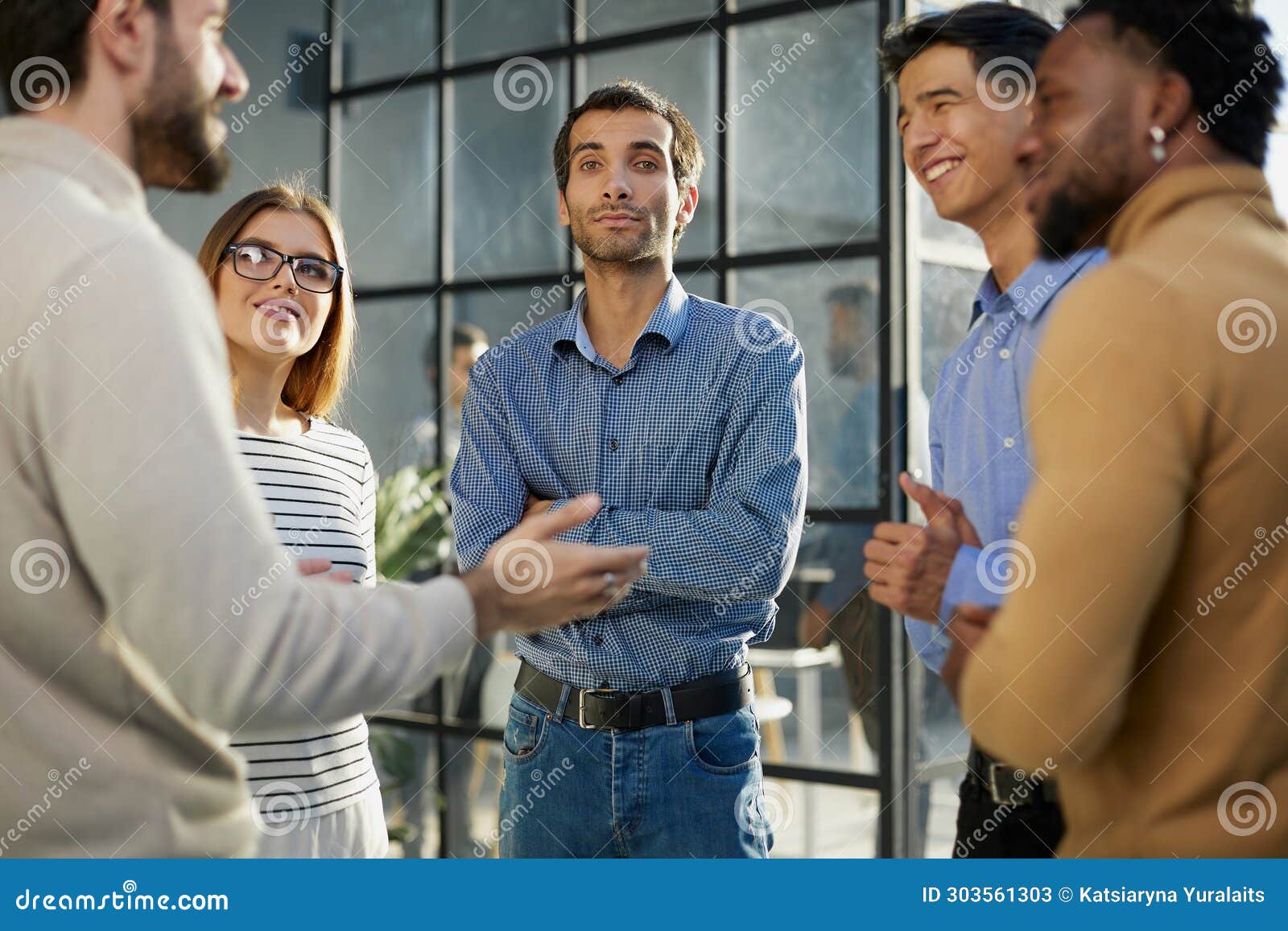 Business Conversations of Different People during an Office Walk Stock ...