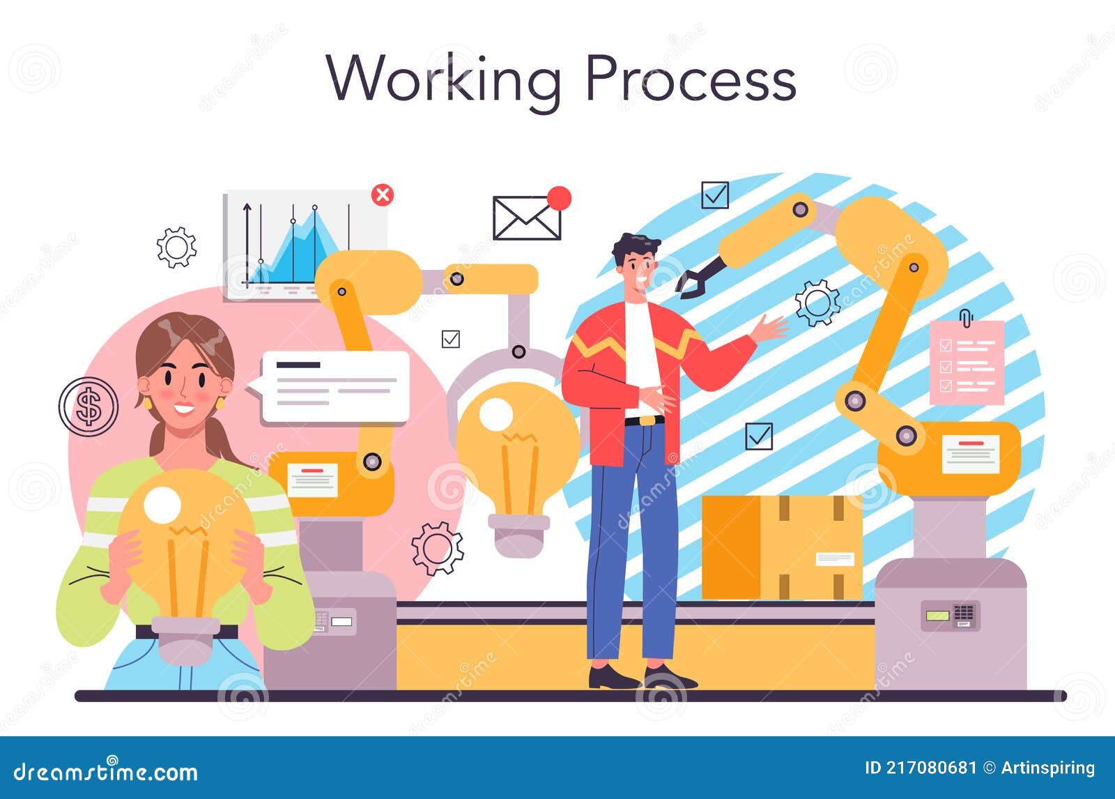 Business Conveyor Online Service Or Platform. Business Project ...