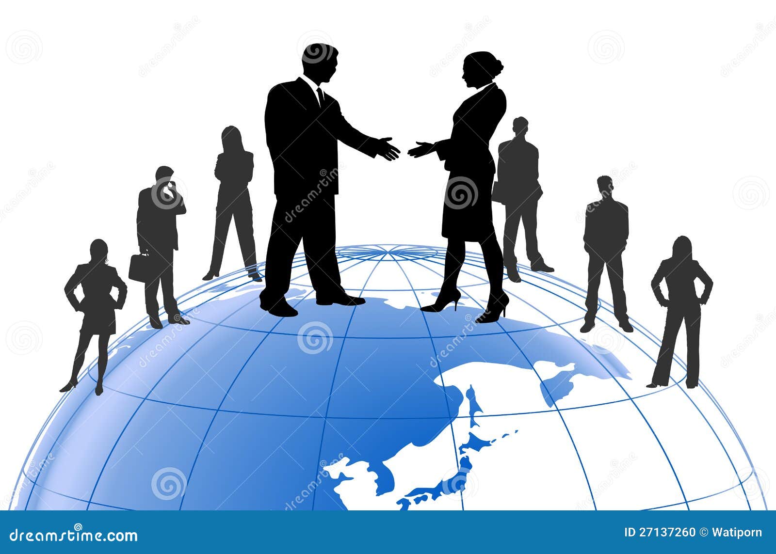 Business cooperation stock illustration. Illustration of social - 27137260