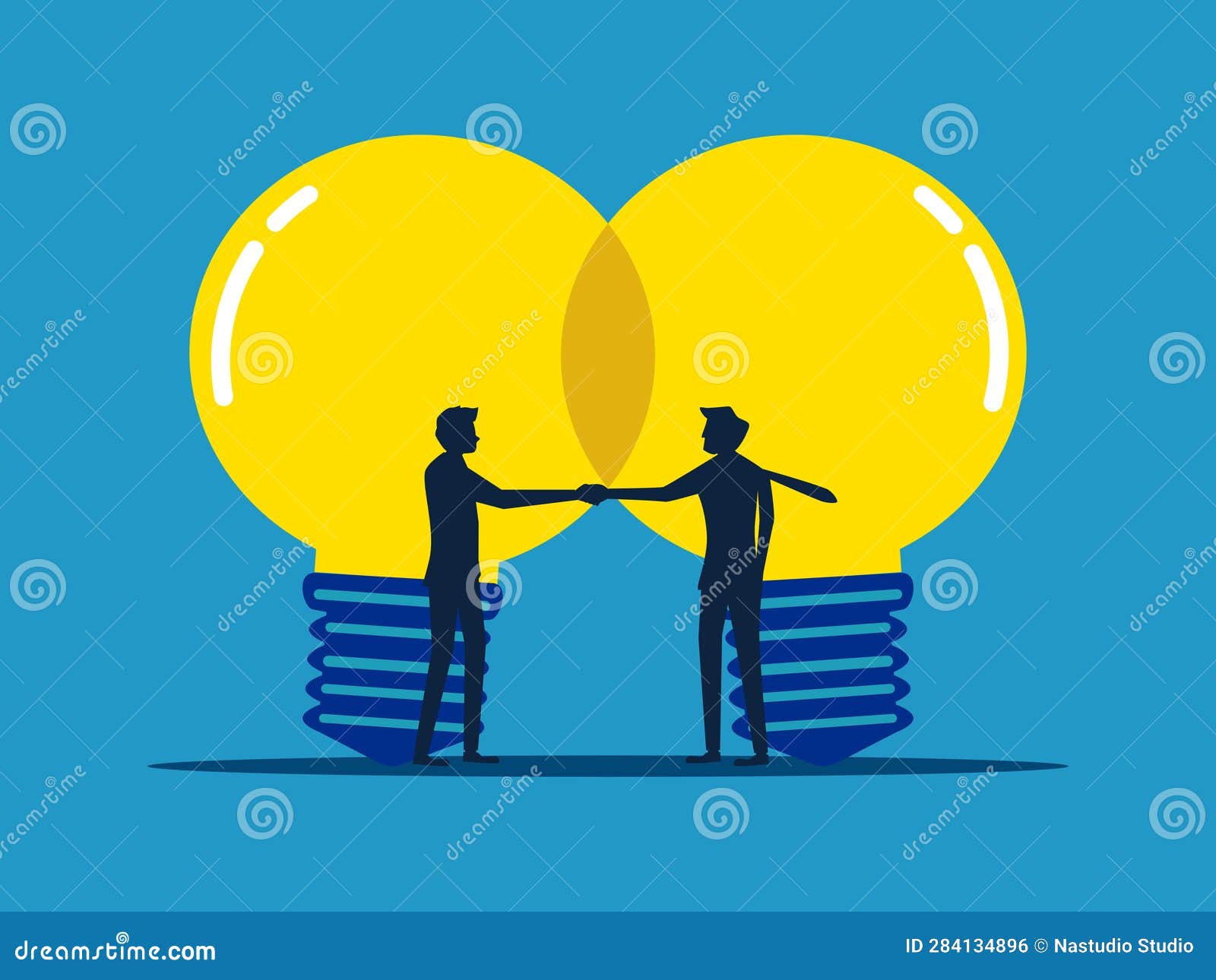 Business Cooperation. Business People Shake Hands and Negotiate ...