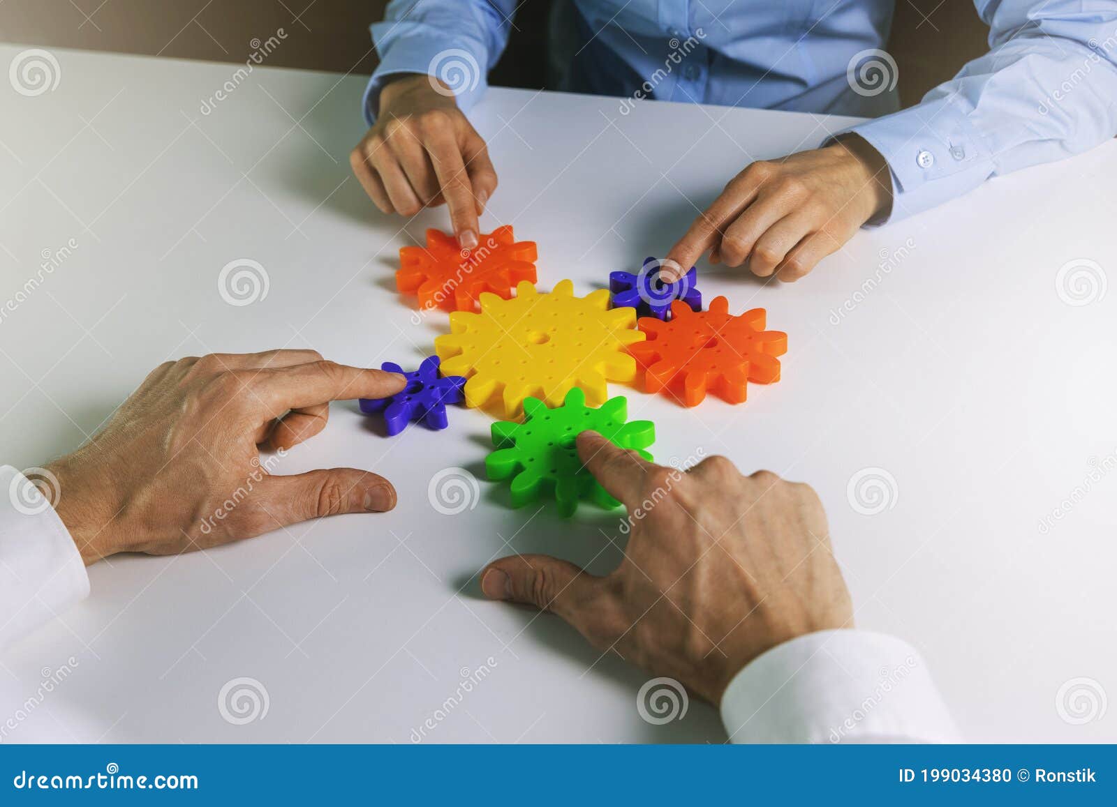 Business Cooperation, Strategy and Teamwork Concept. Business People ...