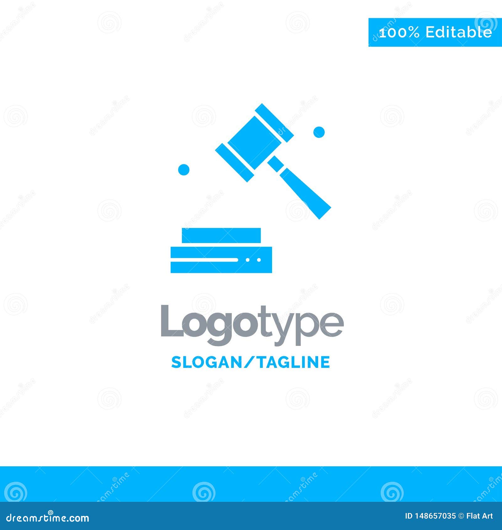 Business, Copyright, Digital, Law Blue Solid Logo Template. Place for ...