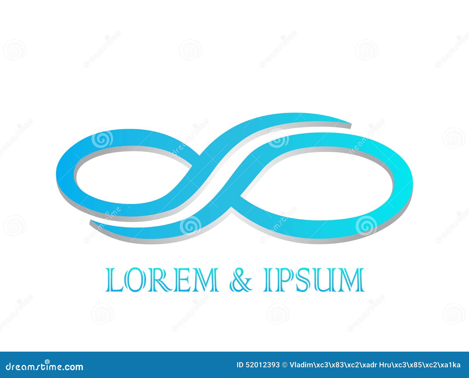 Business Corporate Abstract Loop Infininfinity Blue Logo Stock Vector ...