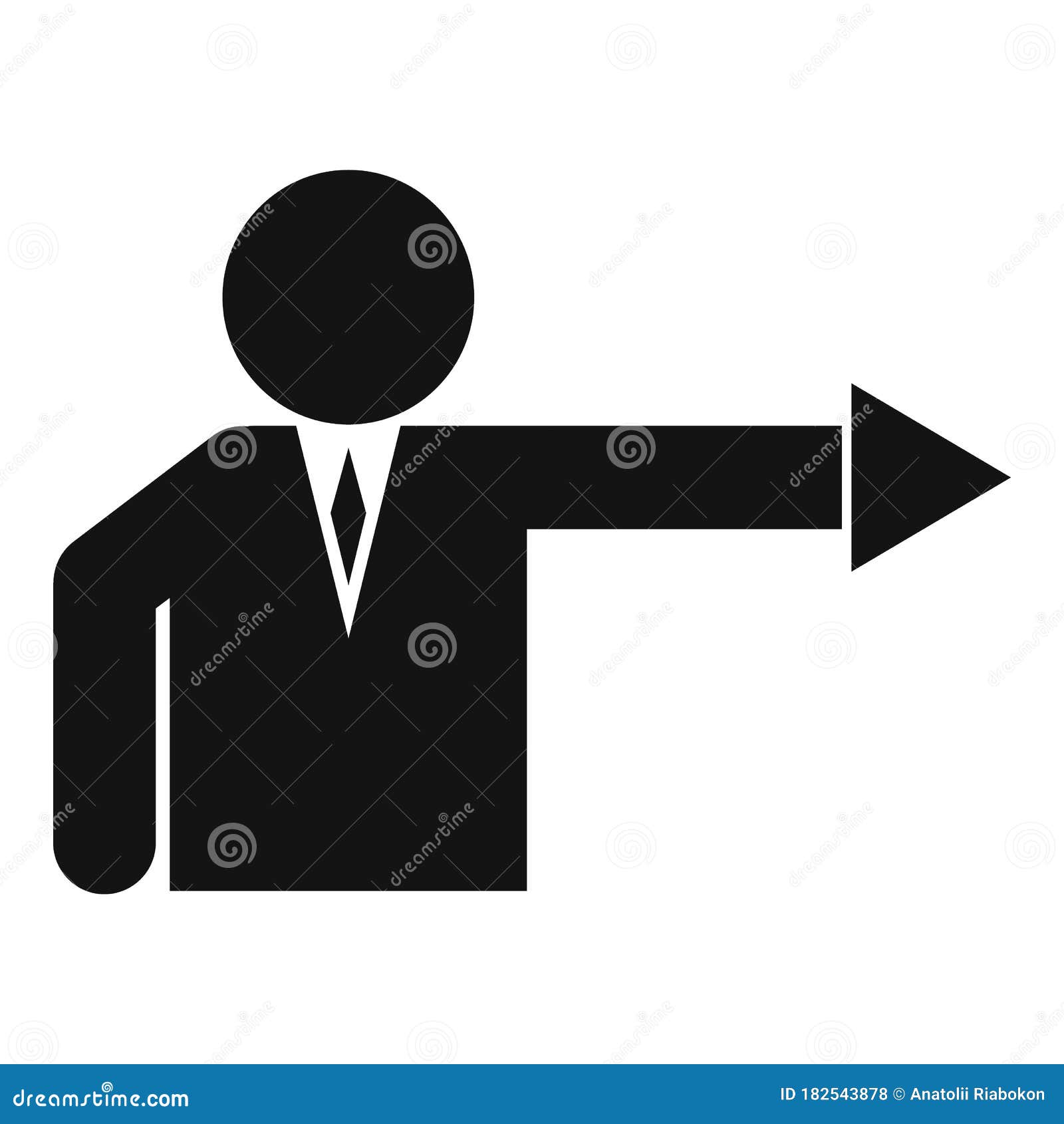 Business Corporate Direction Icon, Simple Style Stock Vector ...