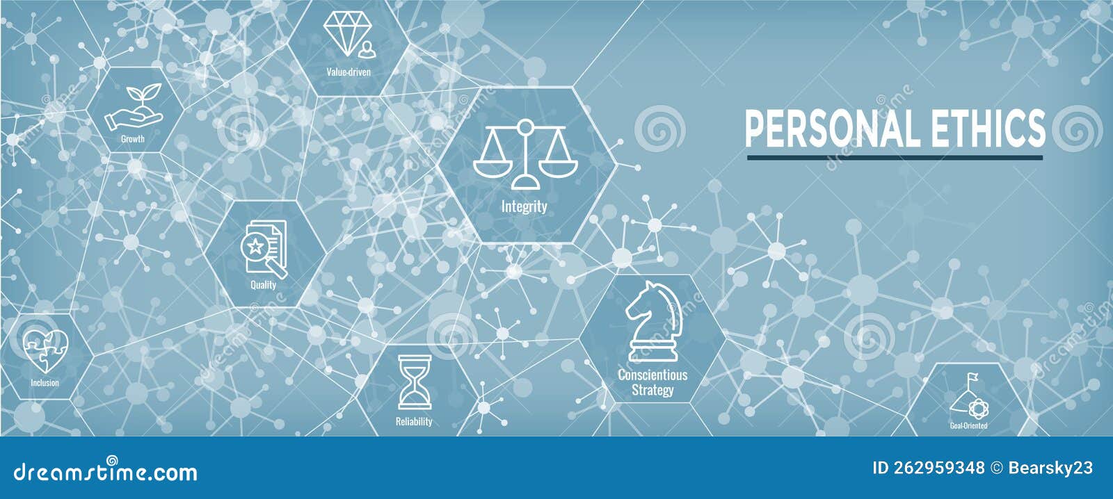 Business and Corporate Ethics Showing Company Values Icon Set- Web ...