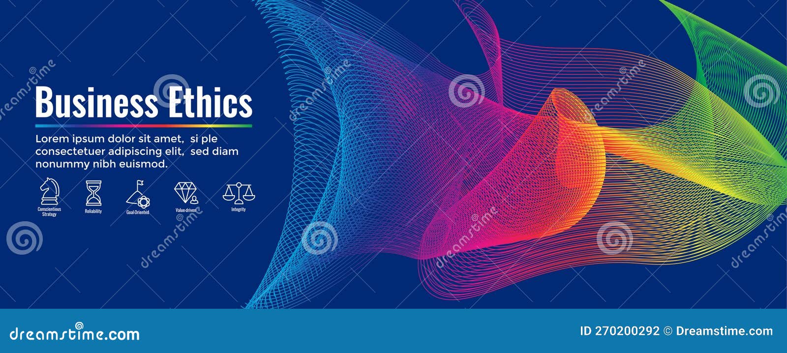 Business and Corporate Ethics Showing Company Values Icon Set- Web ...