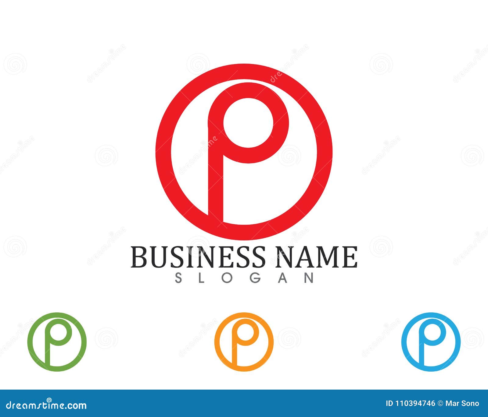 Business Corporate Letter P Logo Design Stock Vector - Illustration of ...