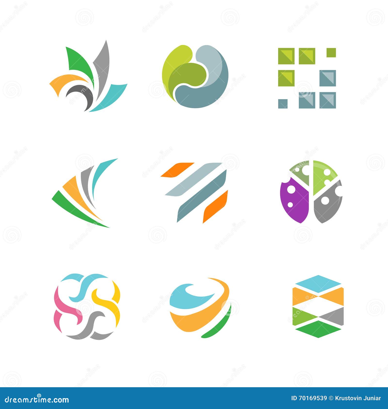 Business Corporate Logo Set Element Stock Vector - Illustration of ...