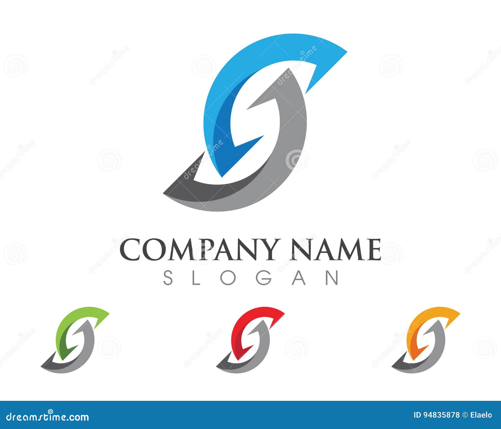 Business Corporate S Letter Logo Stock Vector - Illustration of flat ...