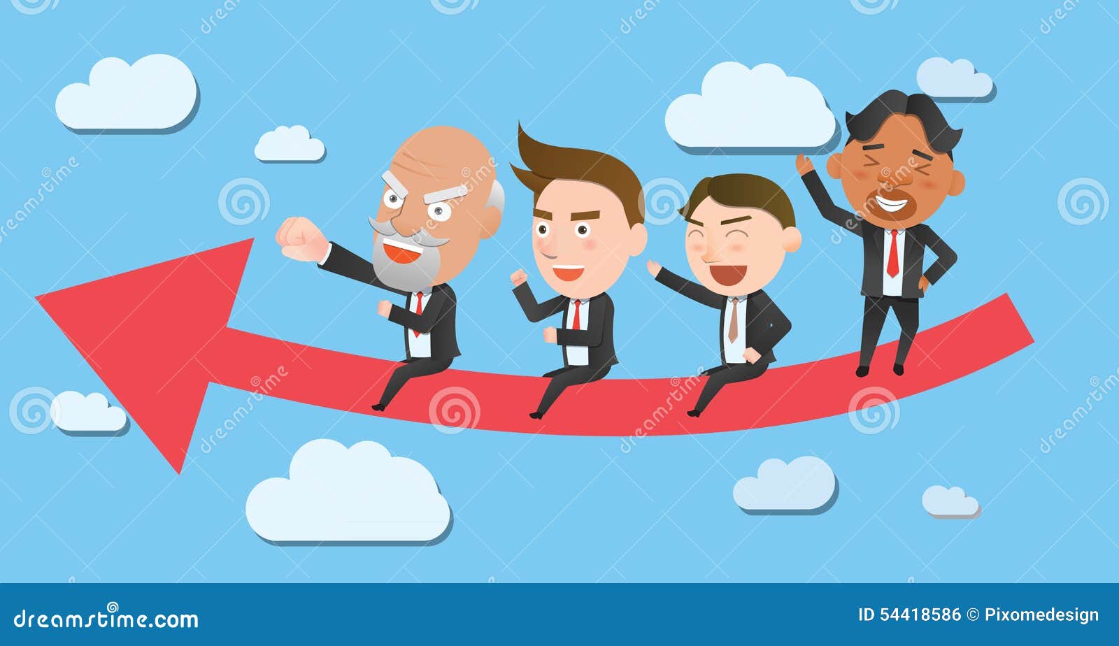 Corporation Teamwork Outline Icons Collection. Cooperation ...