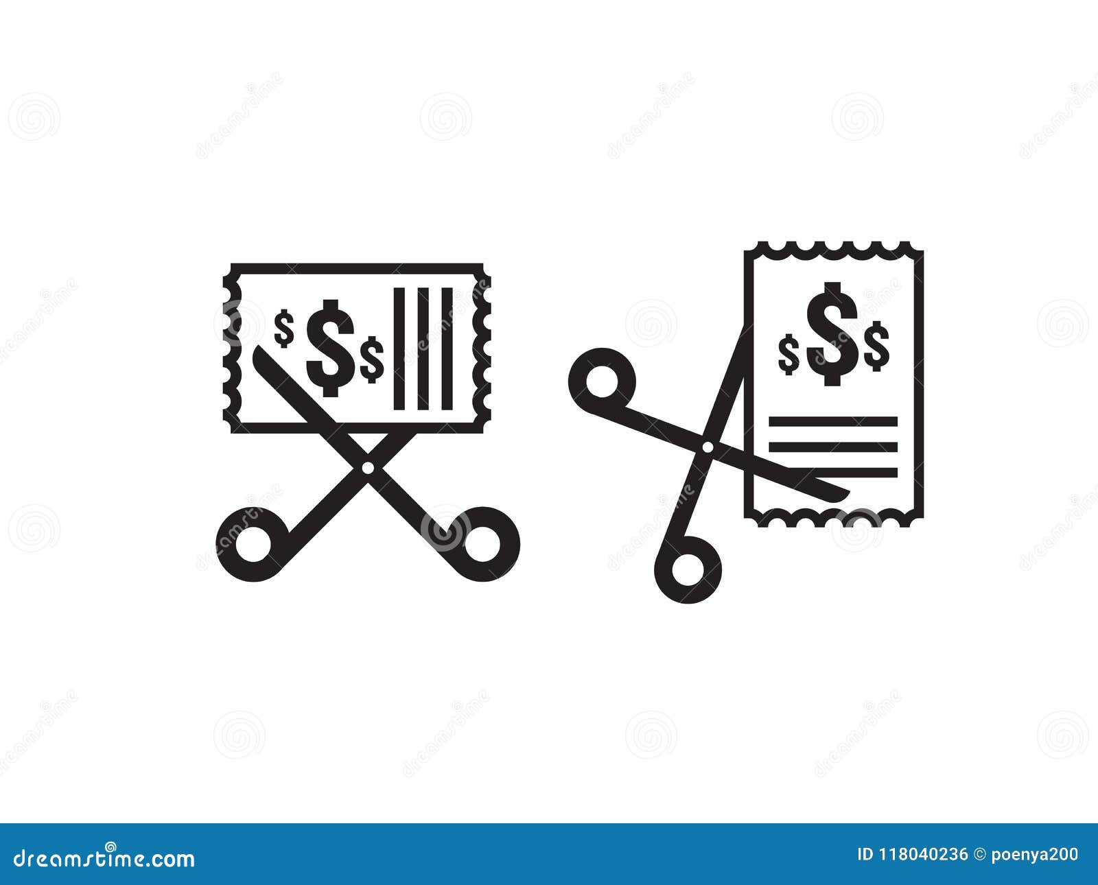 Business Cost Reduction Icon. Money Dollar Decrease Symbol. Scissors ... Business Cost Reduction Icon. Money Dollar Decrease Symbol. Scissors ...