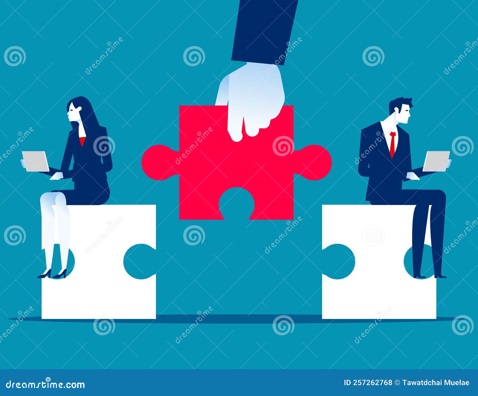 Business Counsellor Offering a Solution. Business Assistance Vector ...