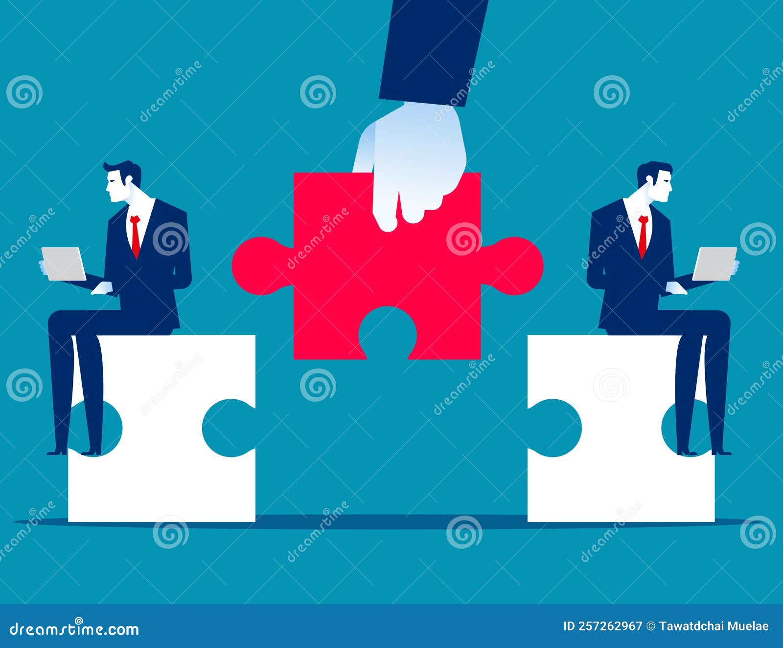 Business Counsellor Offering a Solution. Business Assistance Vector ...