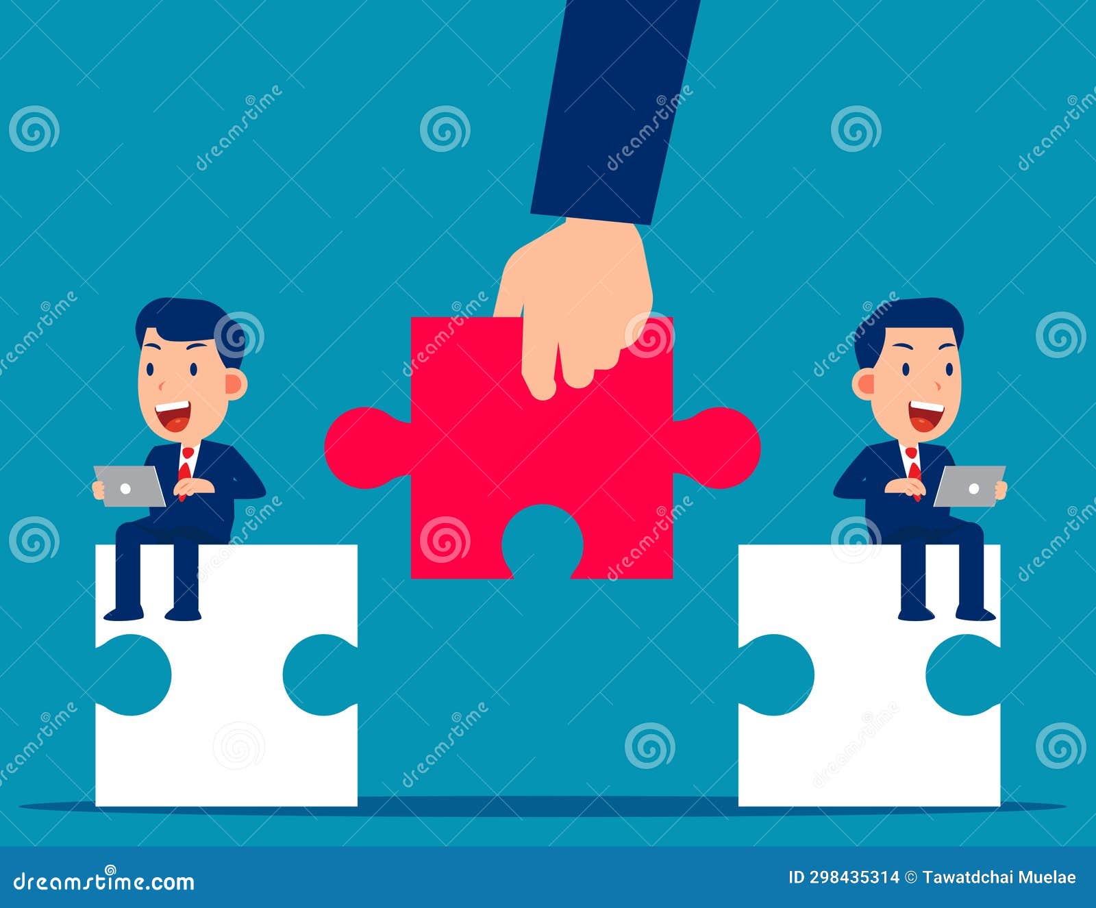 Business Counsellor Offering a Solution. Business Assistance Vector ...