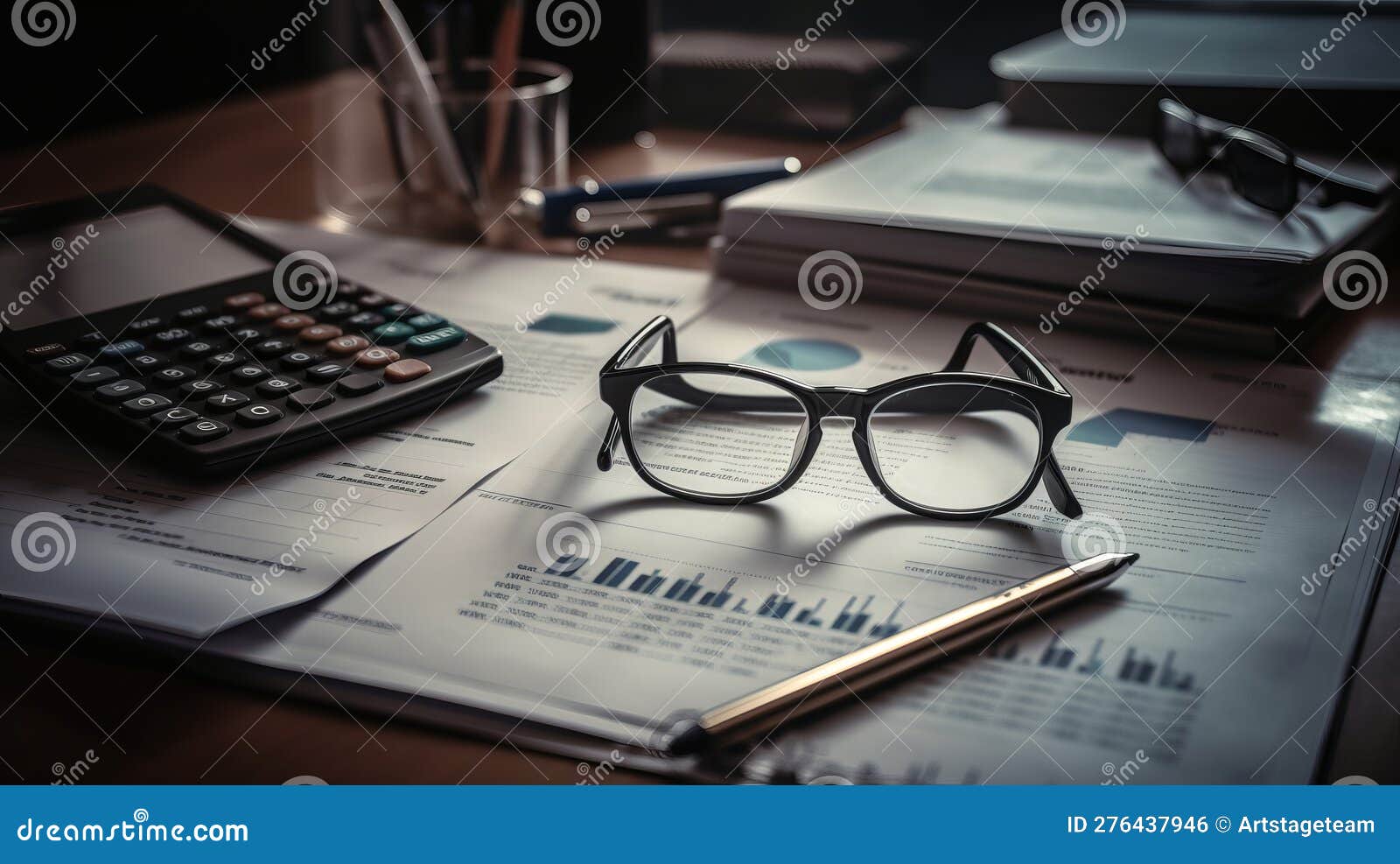 Business Counting According To Documents. Al Generated Stock ...