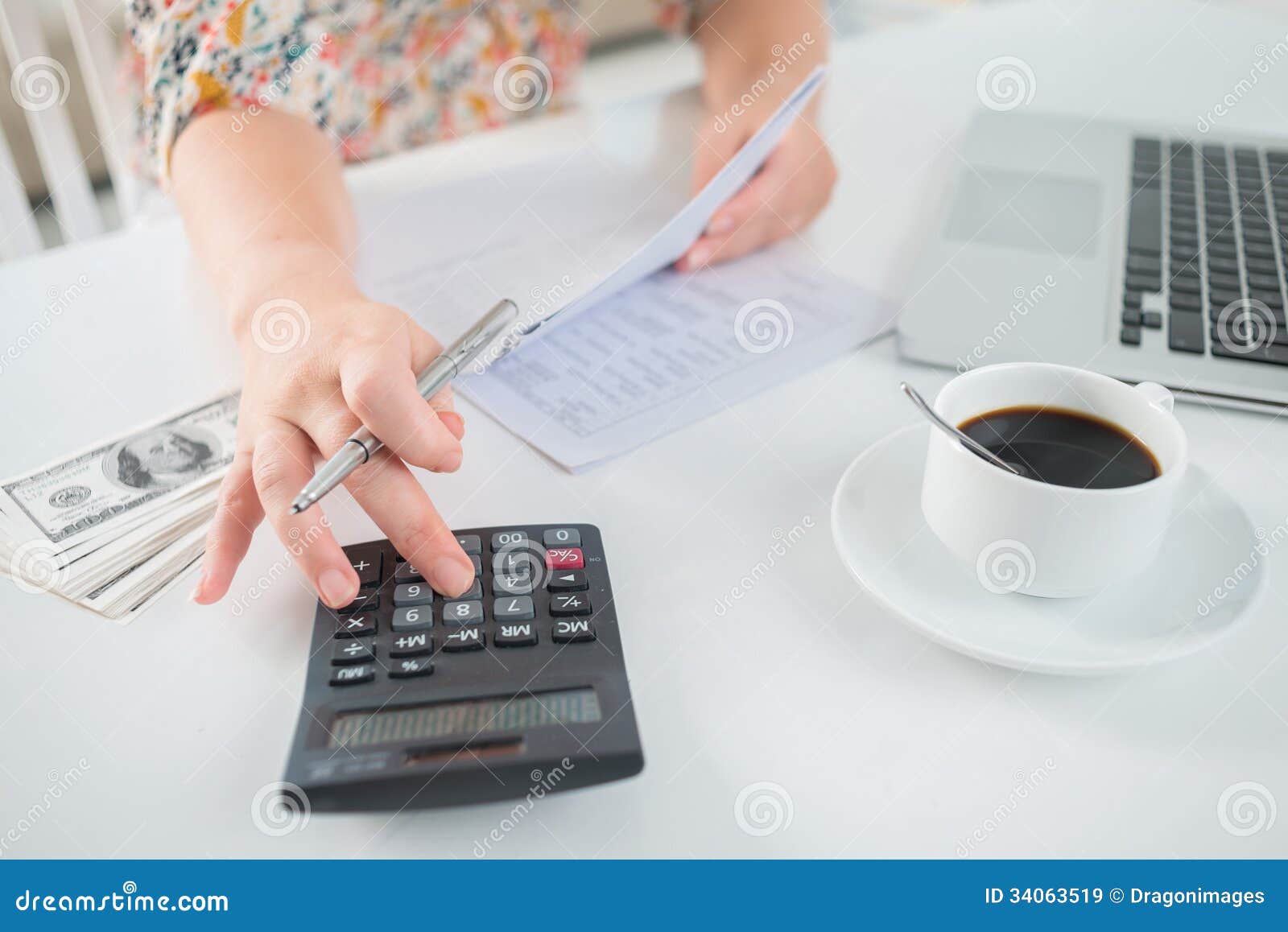 Business counting stock image. Image of count, banknote - 34063519