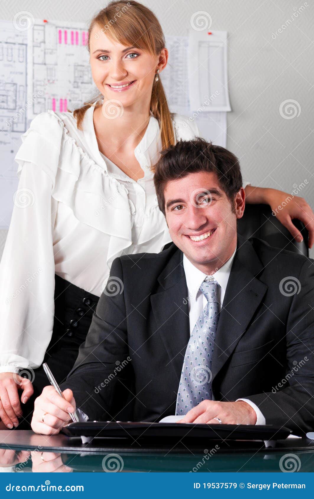Business couple stock image. Image of people, caucasian - 19537579