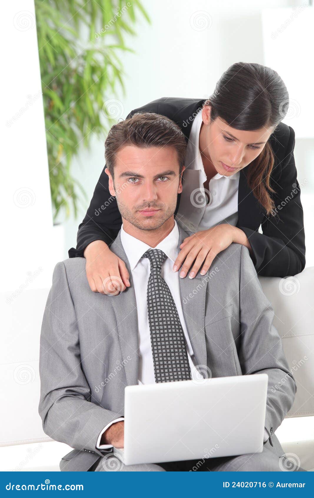 Business couple stock photo. Image of indoors, secretary - 24020716