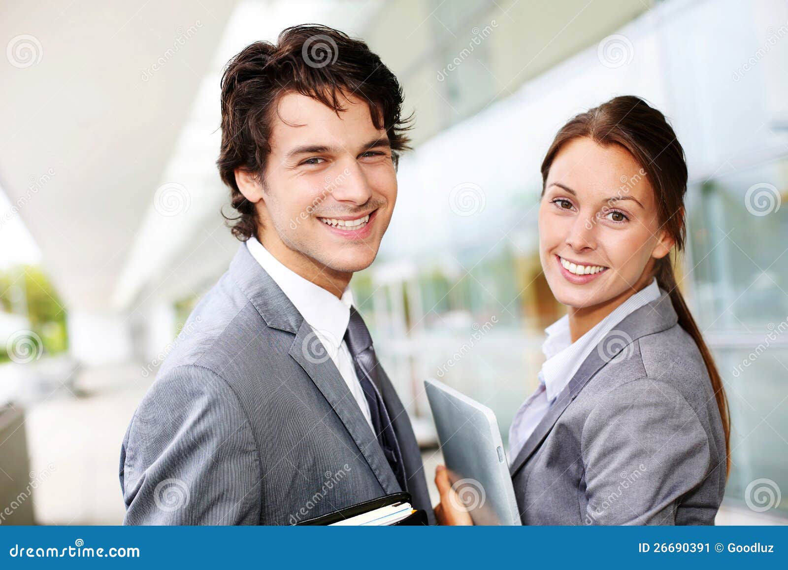 Business couple stock image. Image of meeting, collaboration - 26690391