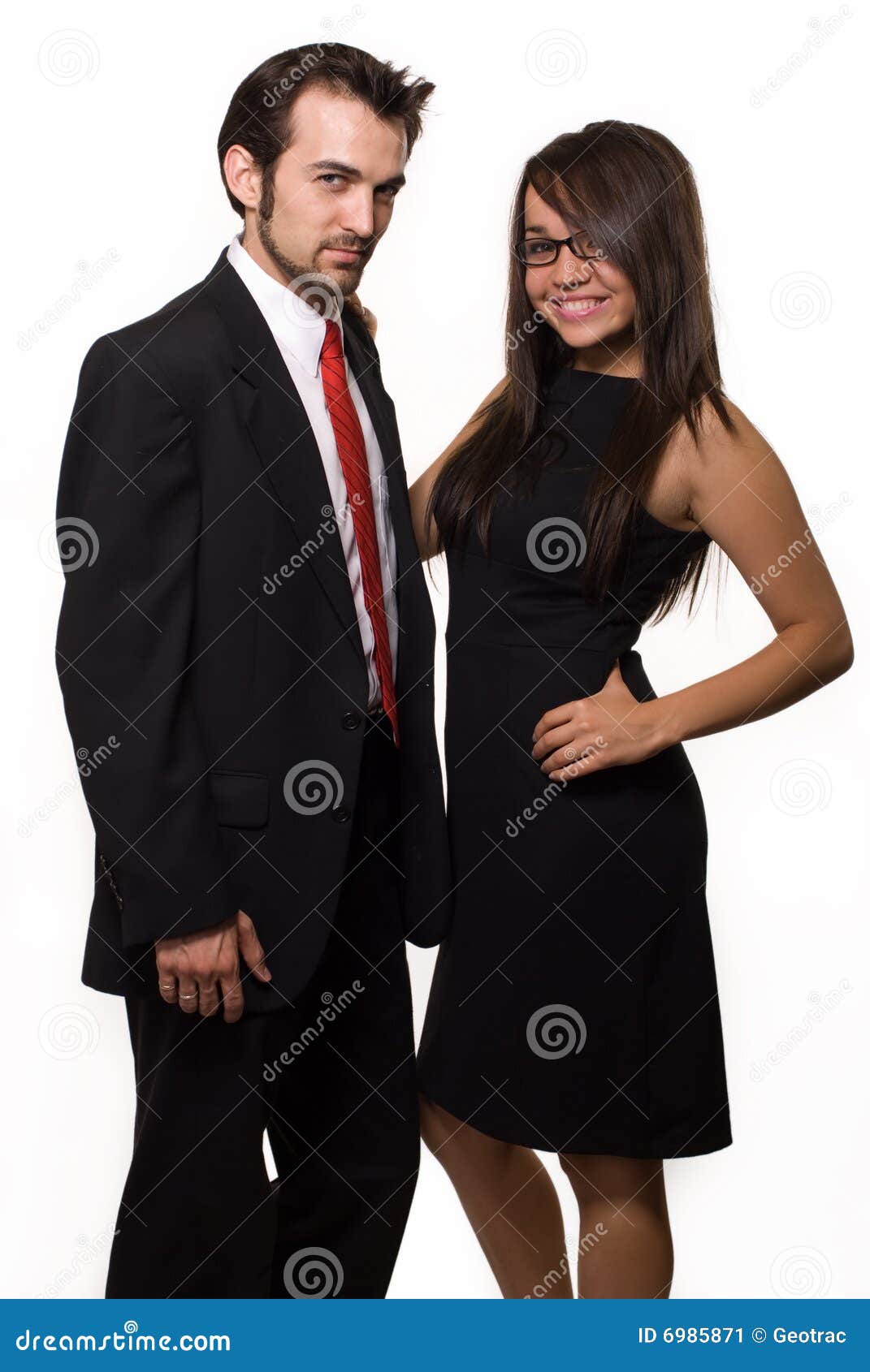 Business couple stock image. Image of dress, help, attractive - 6985871