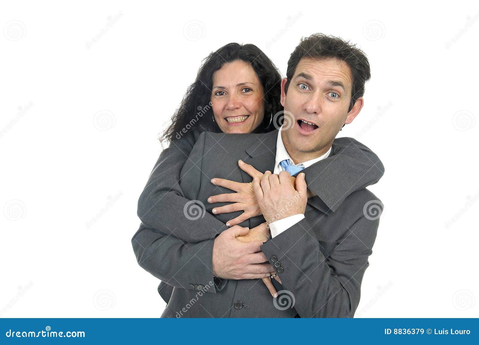 Business couple stock image. Image of deal, casual, kiss - 8836379