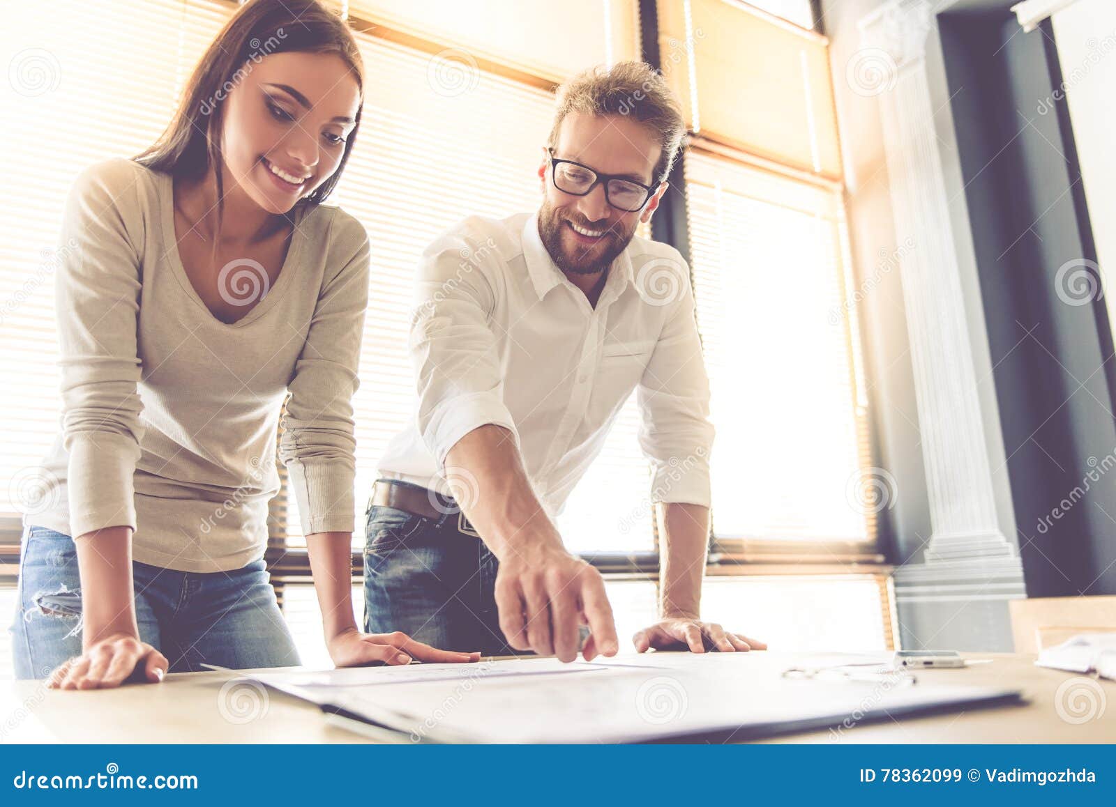 Business couple working stock image. Image of adult, couple - 78362099