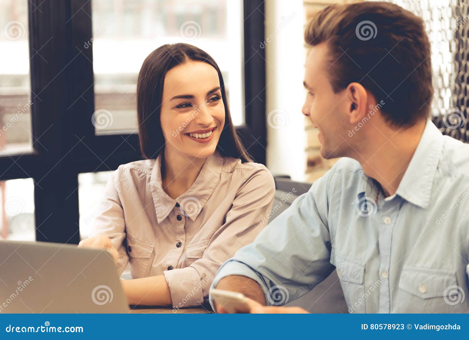 Business couple working stock image. Image of beautiful - 80578923