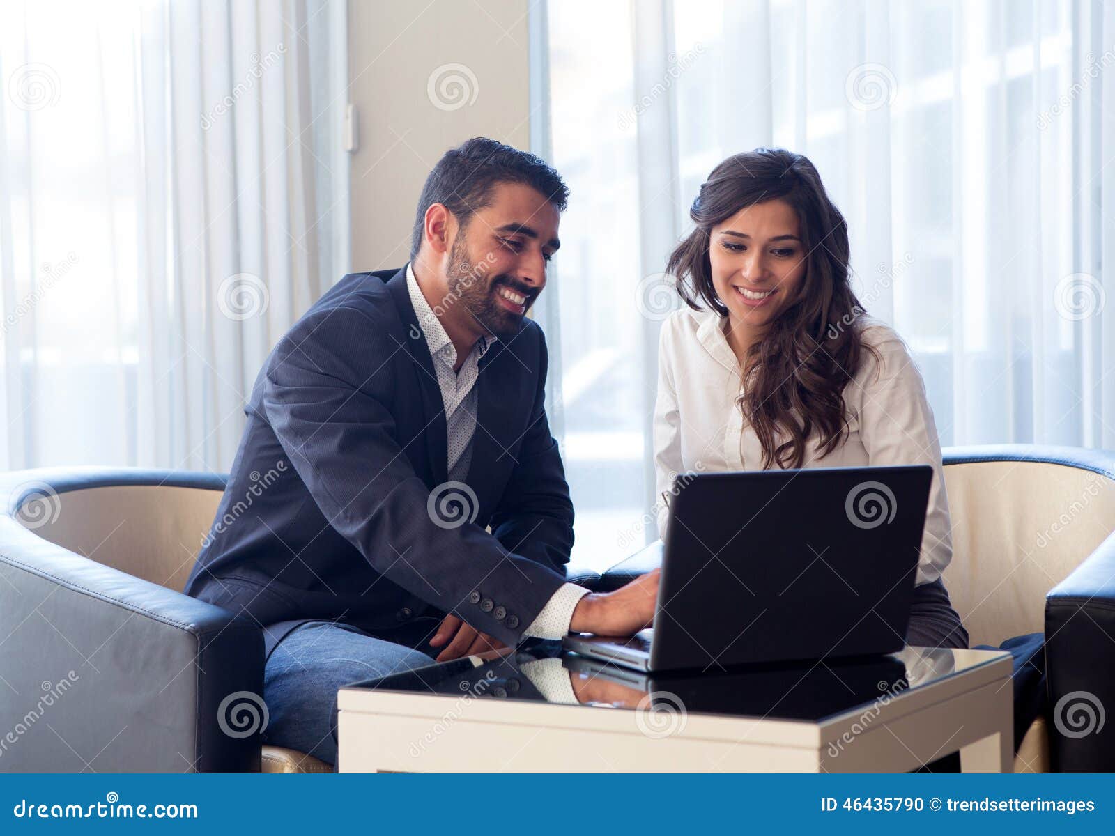 Business couple stock photo. Image of suit, digital, office - 46435790