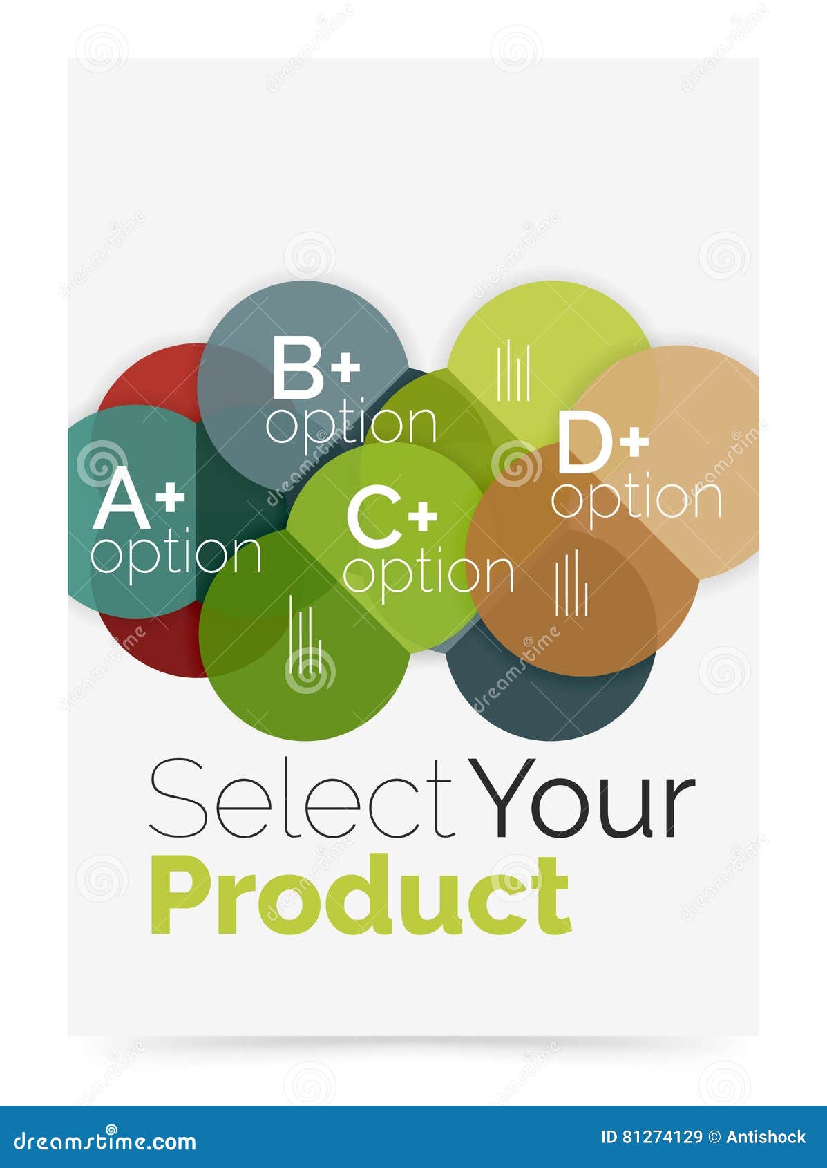 Business Cover Brochure Design with Select Option Diagram Stock Vector ...