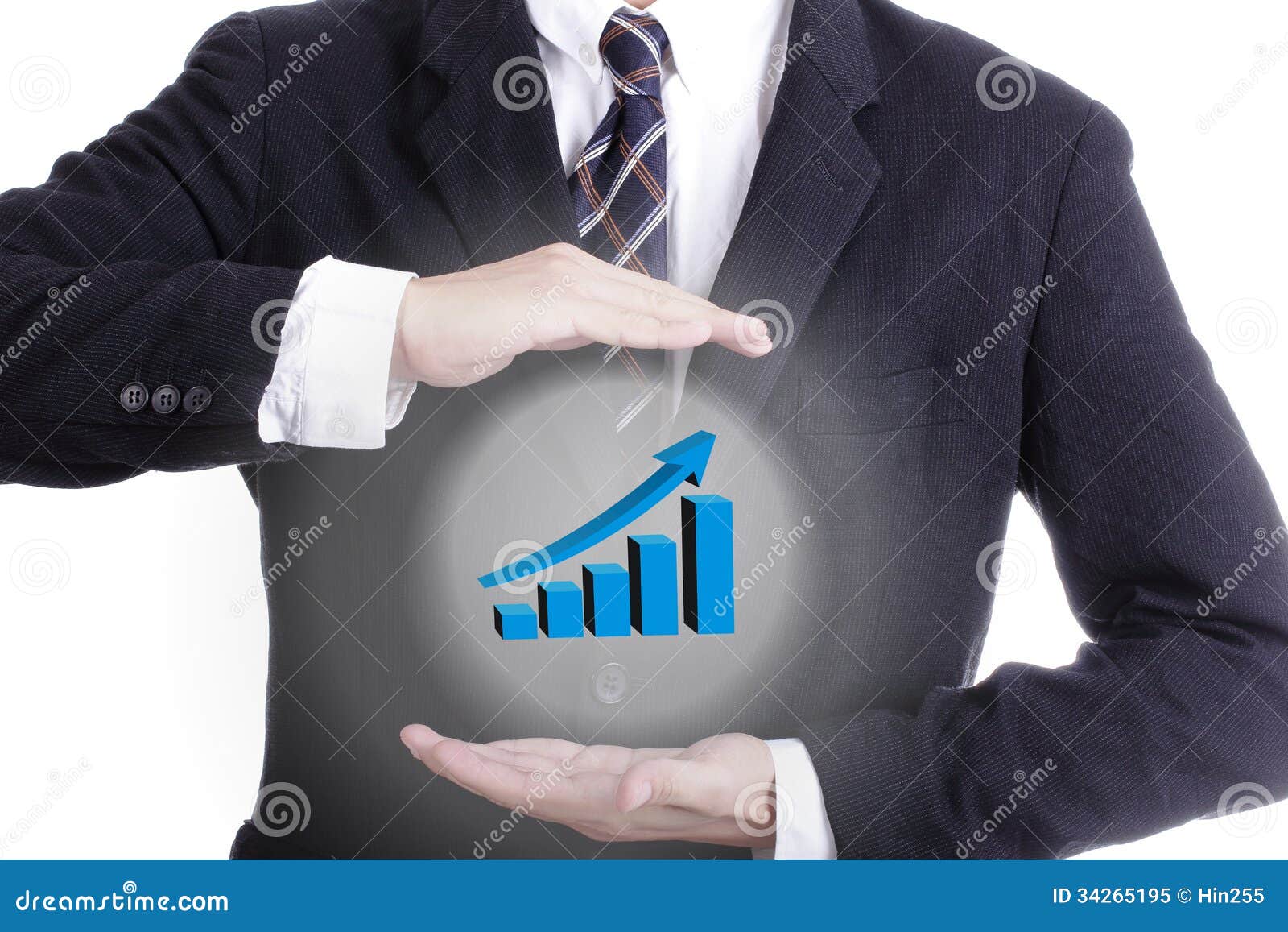 Business Cover Growing Graph Stock Image - Image of confident, elegant ...