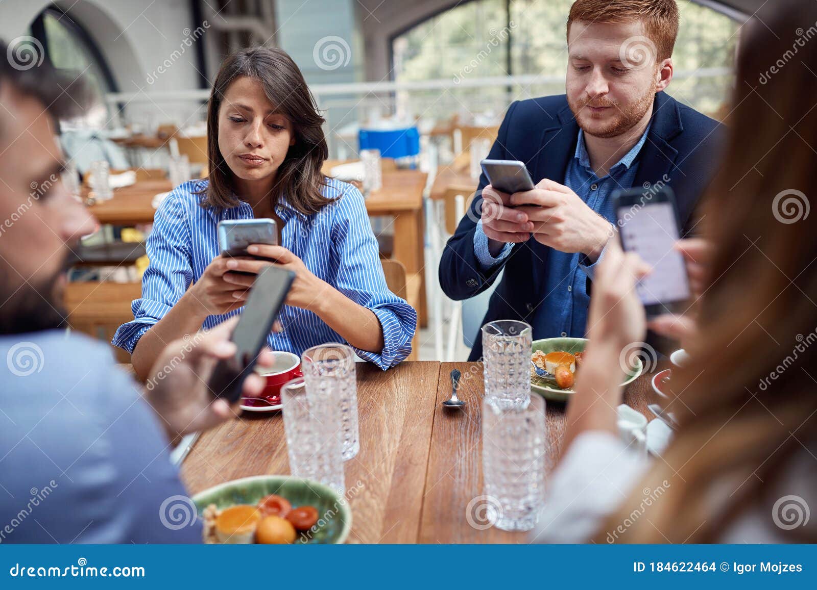 Business Cowokers Busy on the Phone Stock Photo - Image of indoors ...