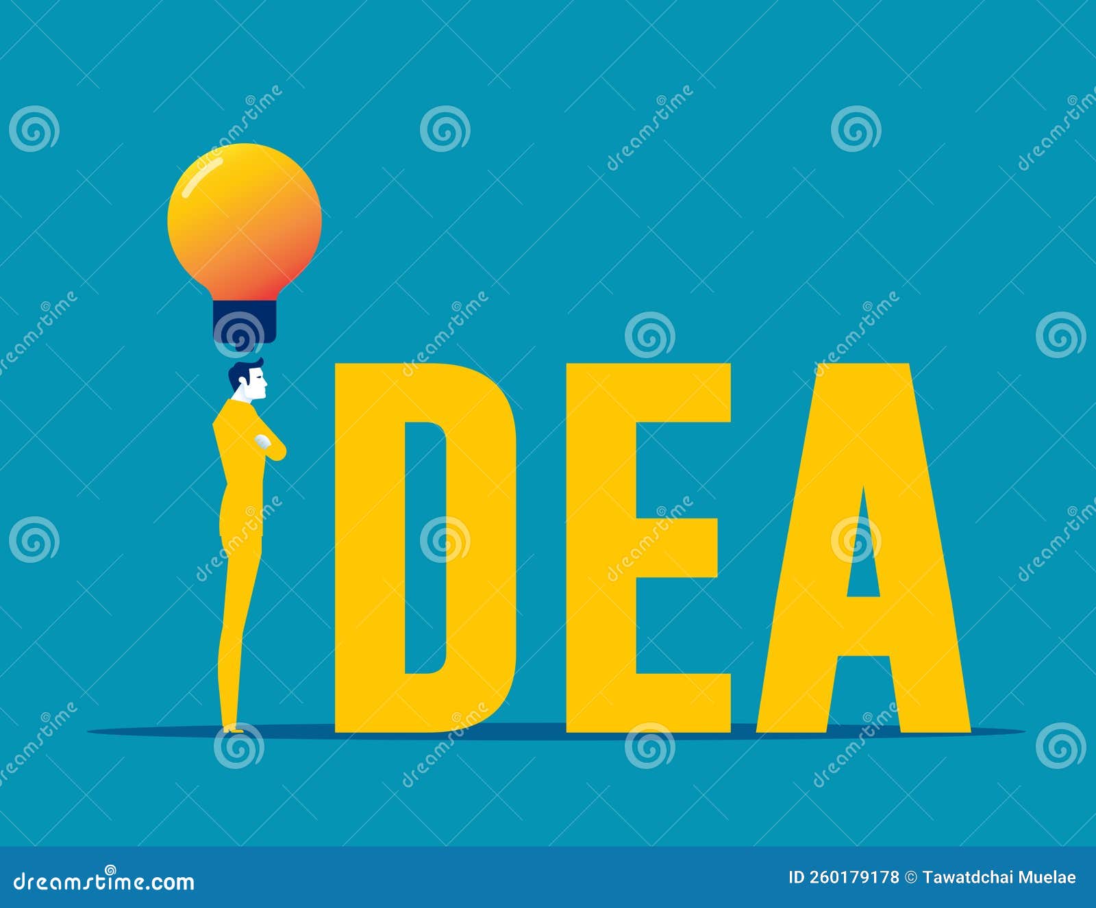 Business Creating Idea. Business Beginnings Vector Illustration Stock ...