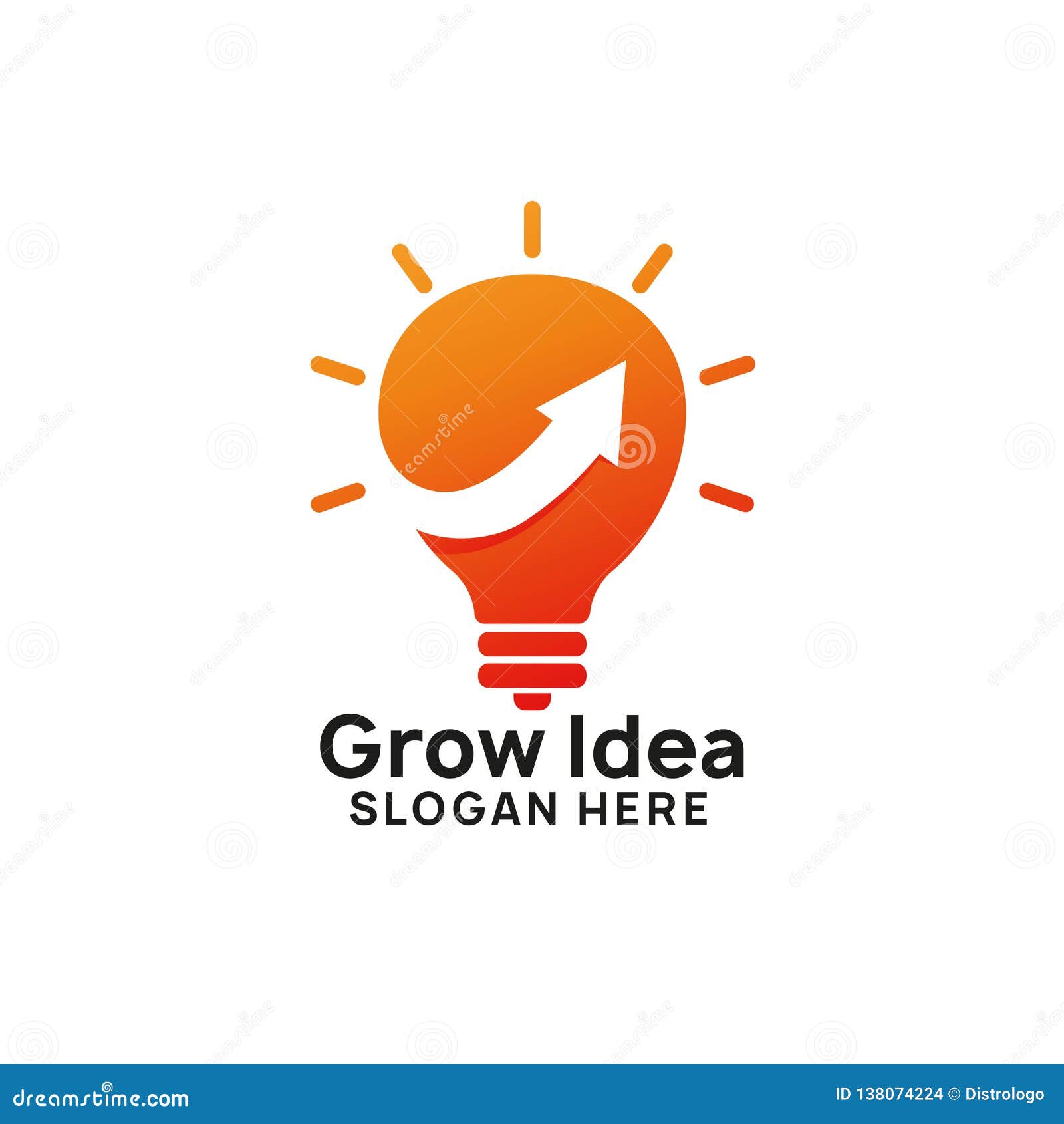 Business Creative Idea Logo Design Template with Chart and Arrow ... Business Creative Idea Logo Design Template with Chart and Arrow ...