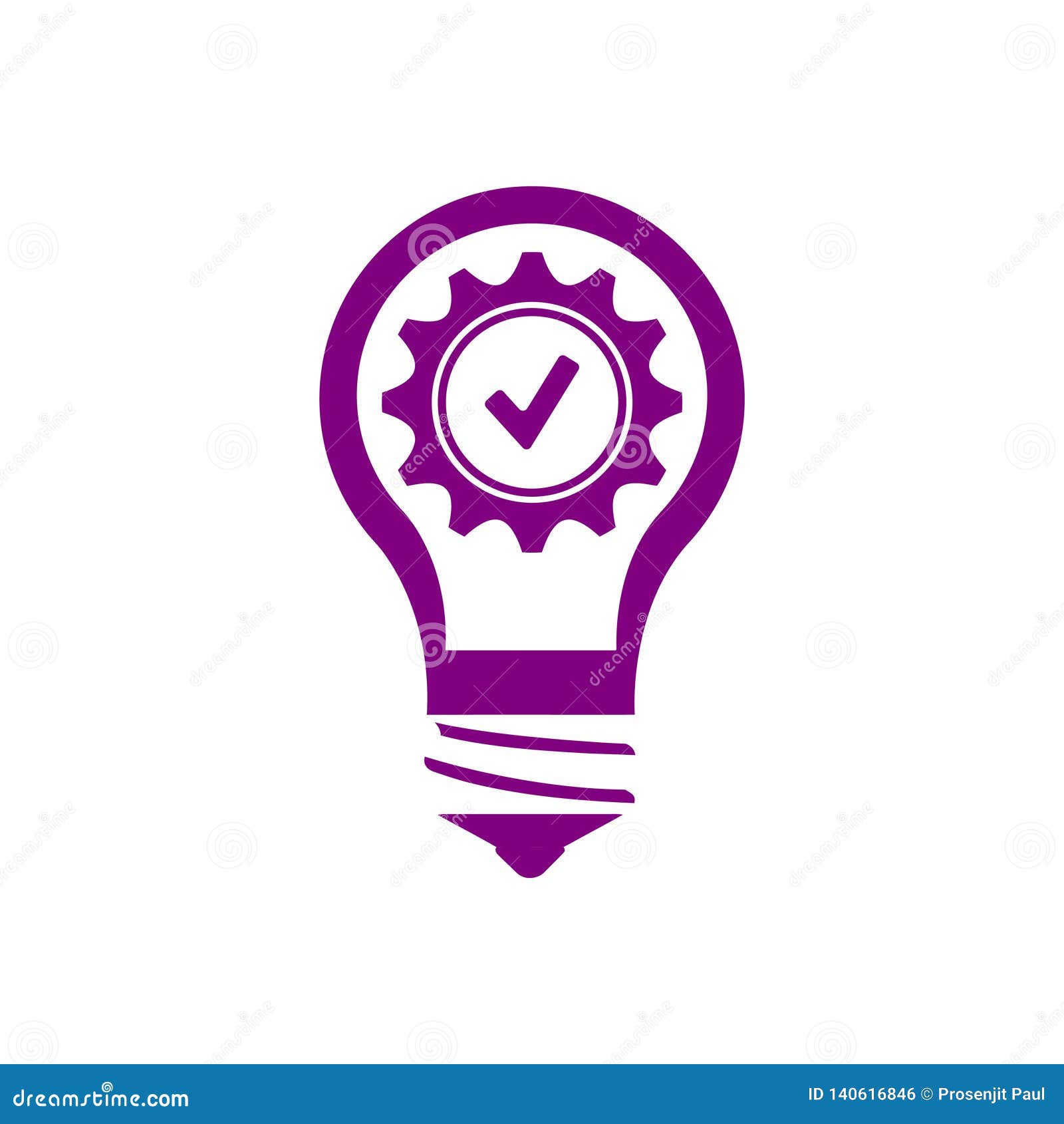 Business Creative Idea Solutions Purple Icon Stock Vector ...