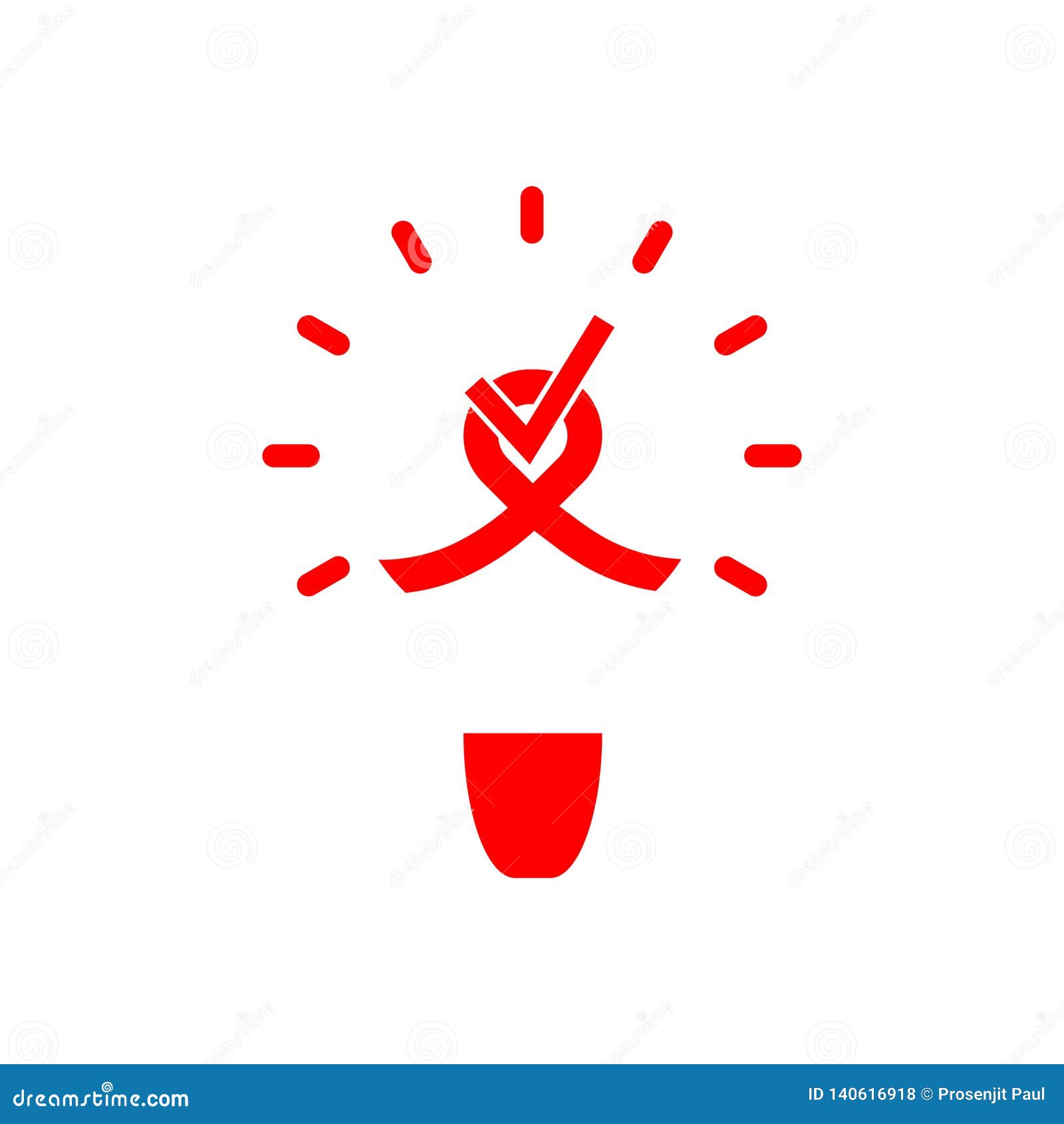 Business Creative Idea Solutions Red Icon Stock Vector - Illustration ...