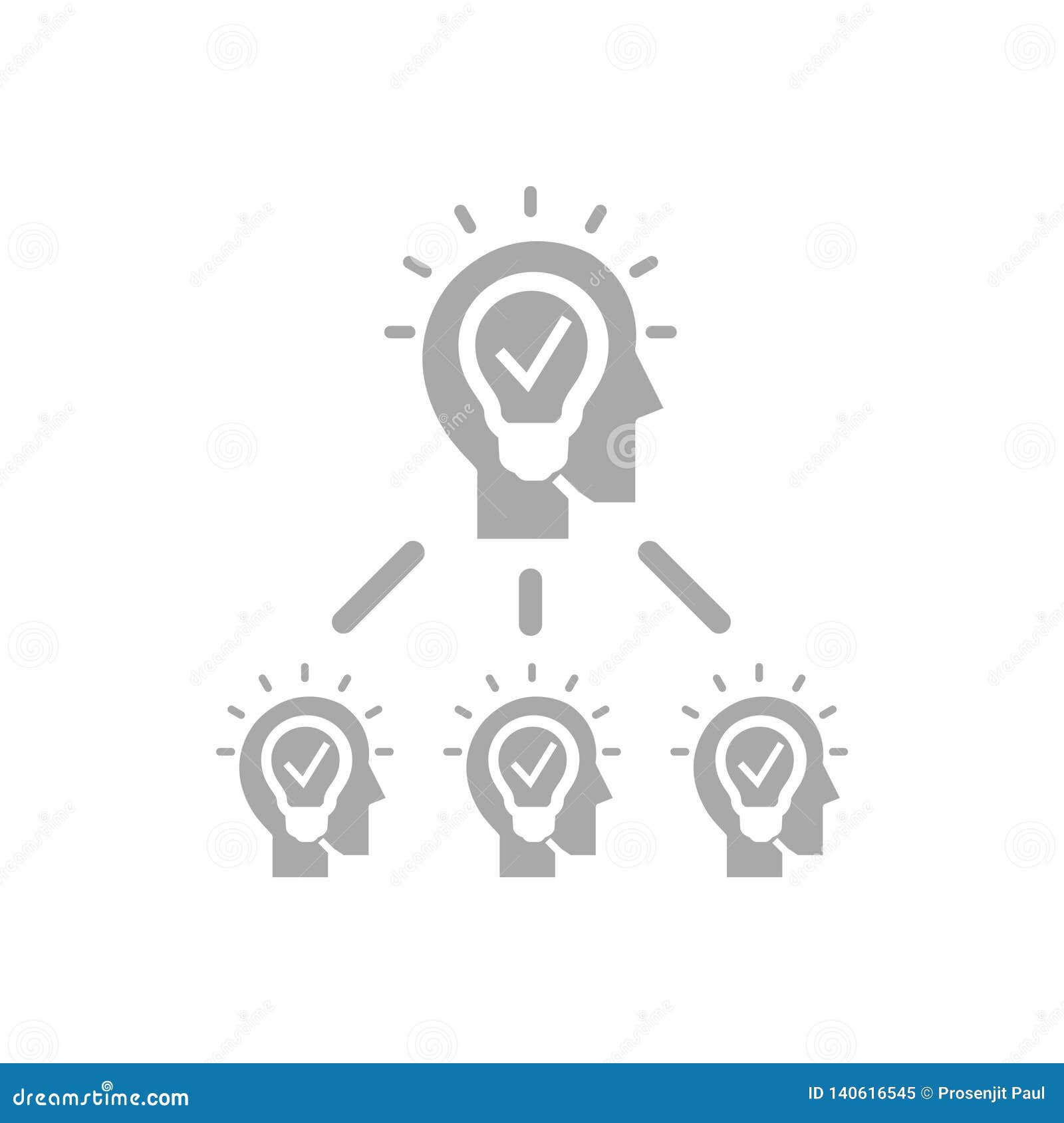 Business Creative Idea Solutions Team Grey Icon Stock Vector ...